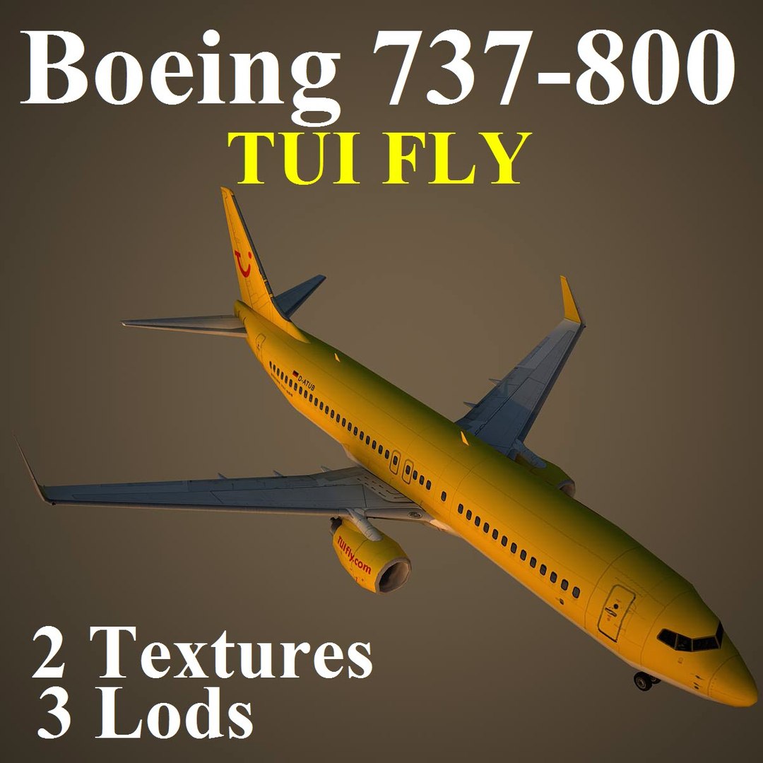 boeing 737-800 tui 3d model