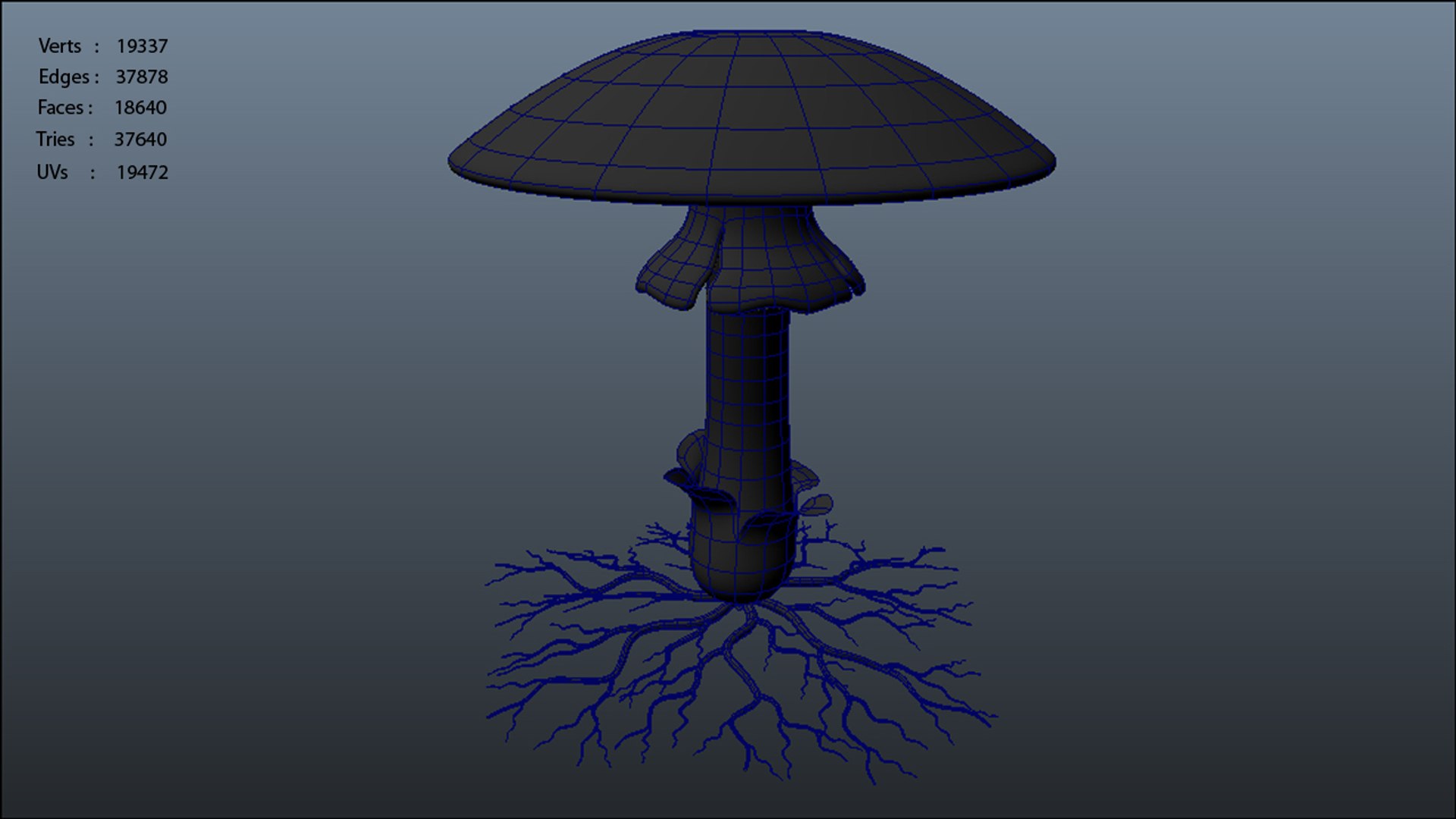 Mycelium Fungus Fungi 3d Model