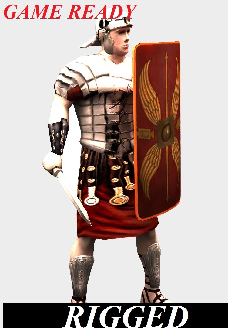 3d Roman Soldier Model