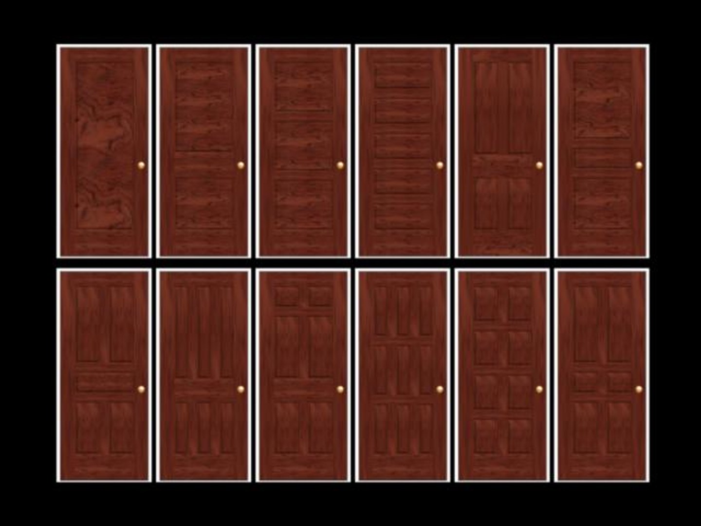 Maya Panel Rail Stile Doors