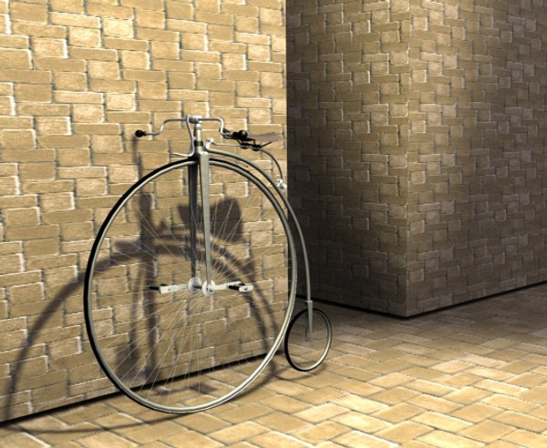 modelo 3d Bicicleta de rueda alta vintage - TurboSquid 360394