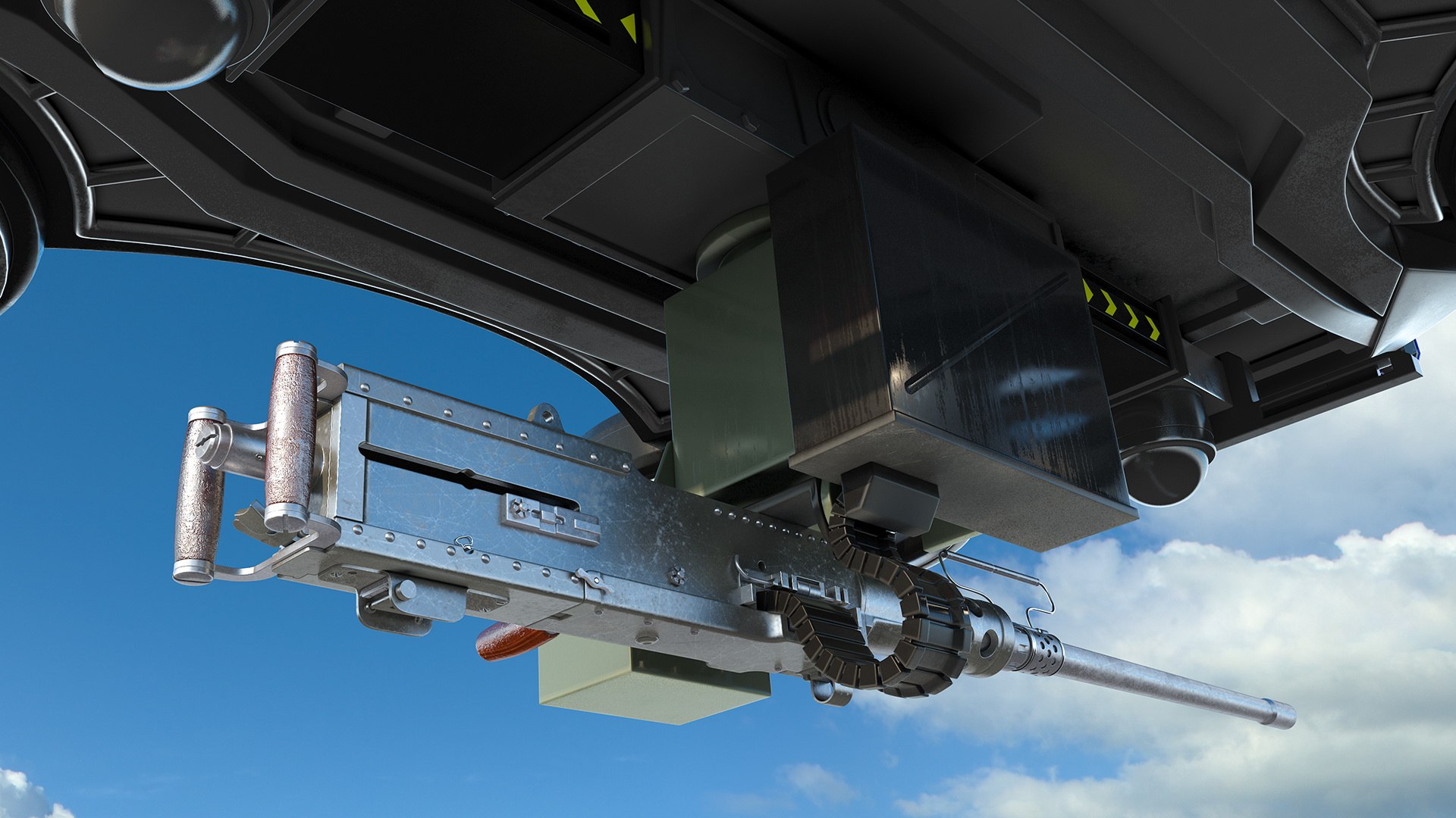 3D Drone Machine Gun Model - TurboSquid 1472402