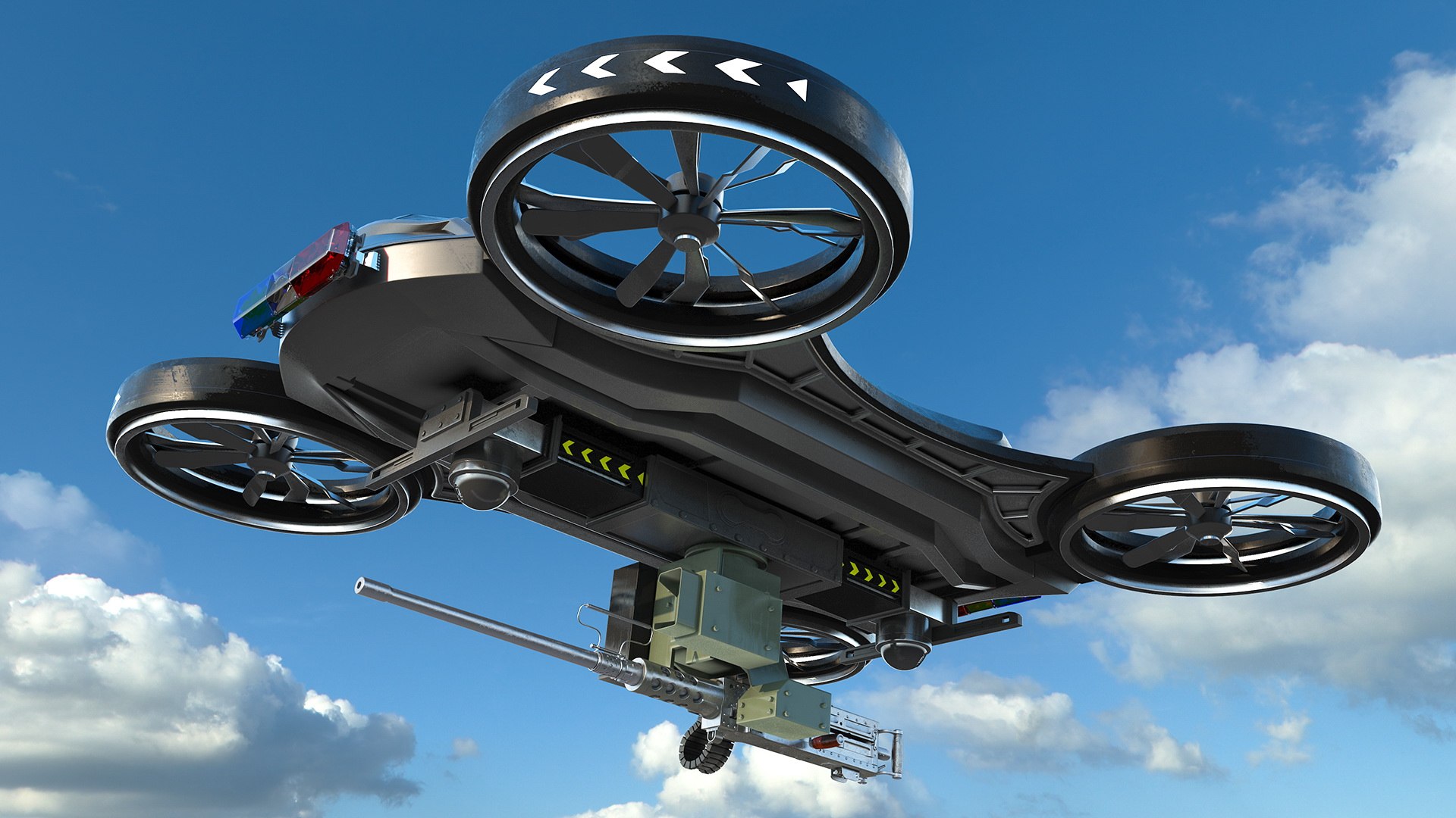 3D Drone Machine Gun Model - TurboSquid 1472402