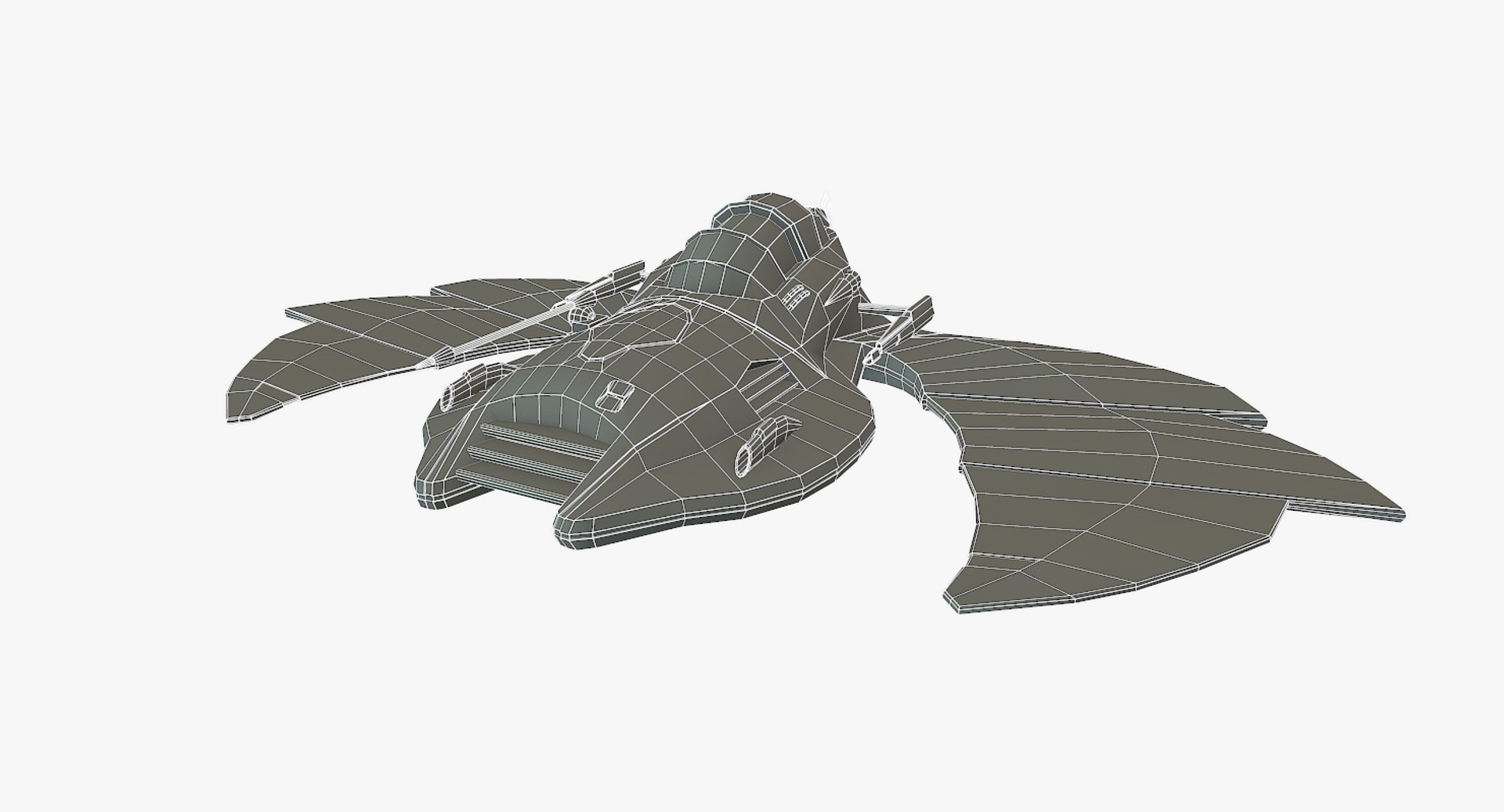 Fighter Starship 3d Model