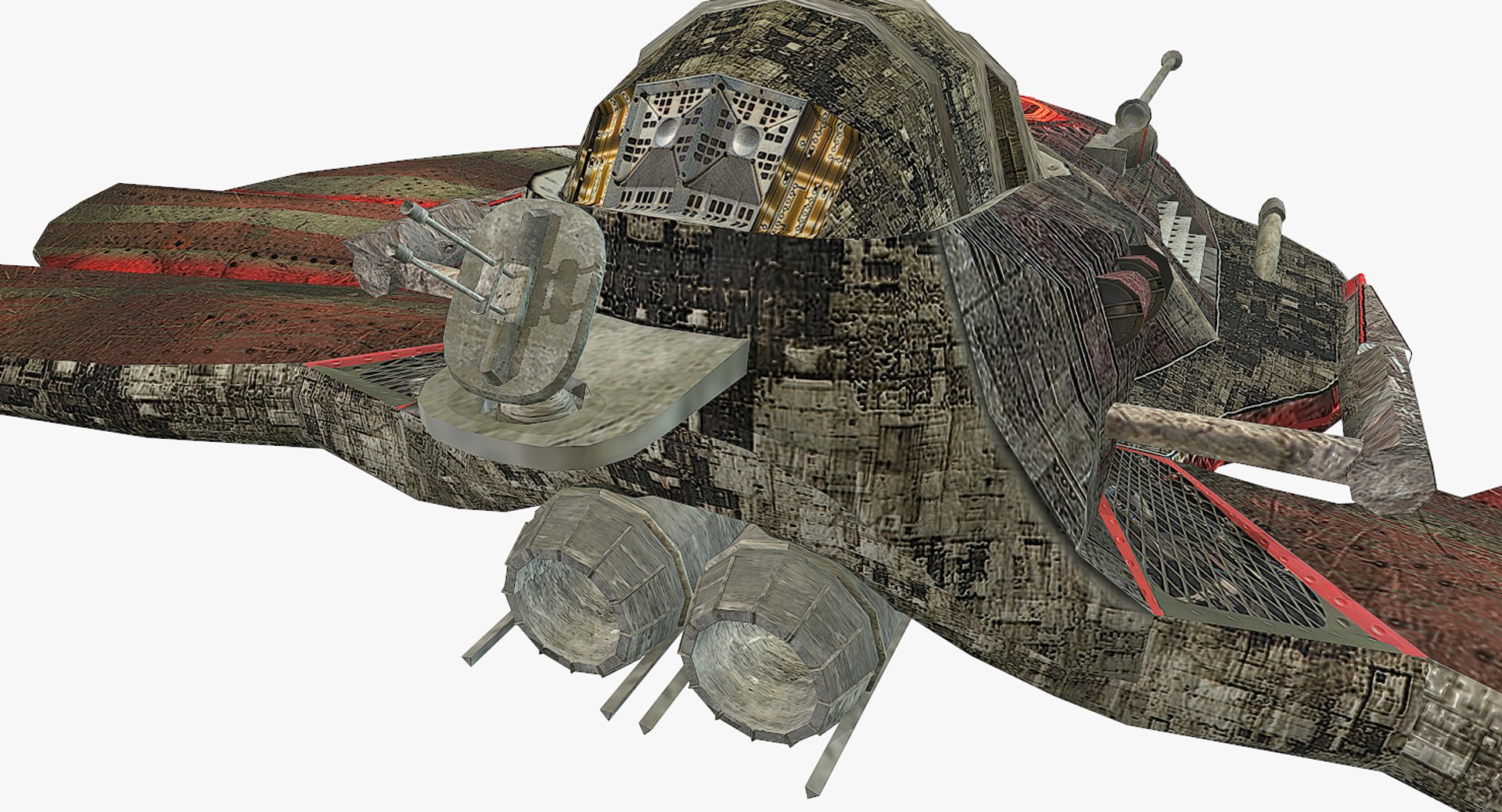 Fighter Starship 3d Model