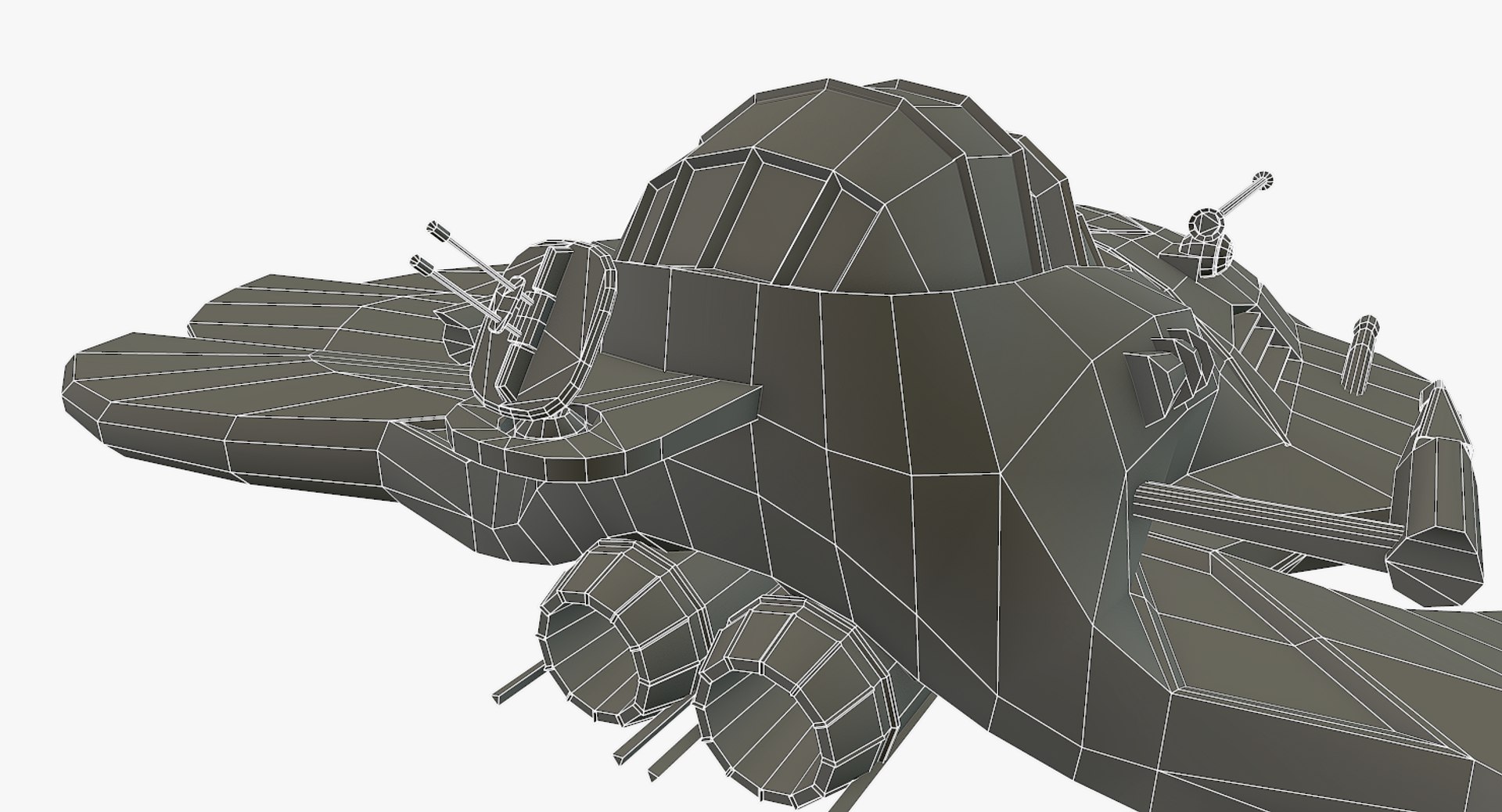 Fighter Starship 3d Model