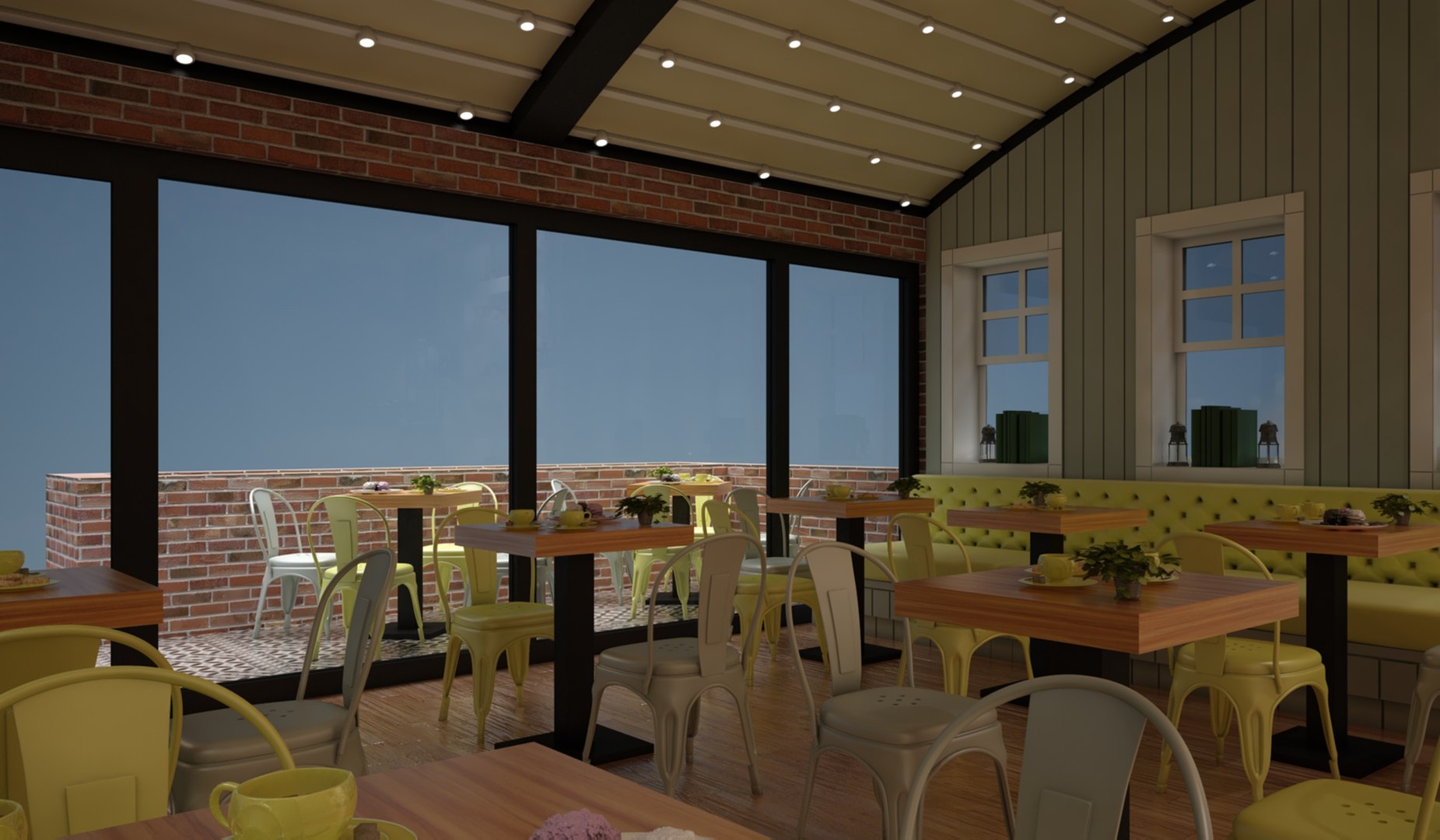3D Cafe Interior - TurboSquid 1231885