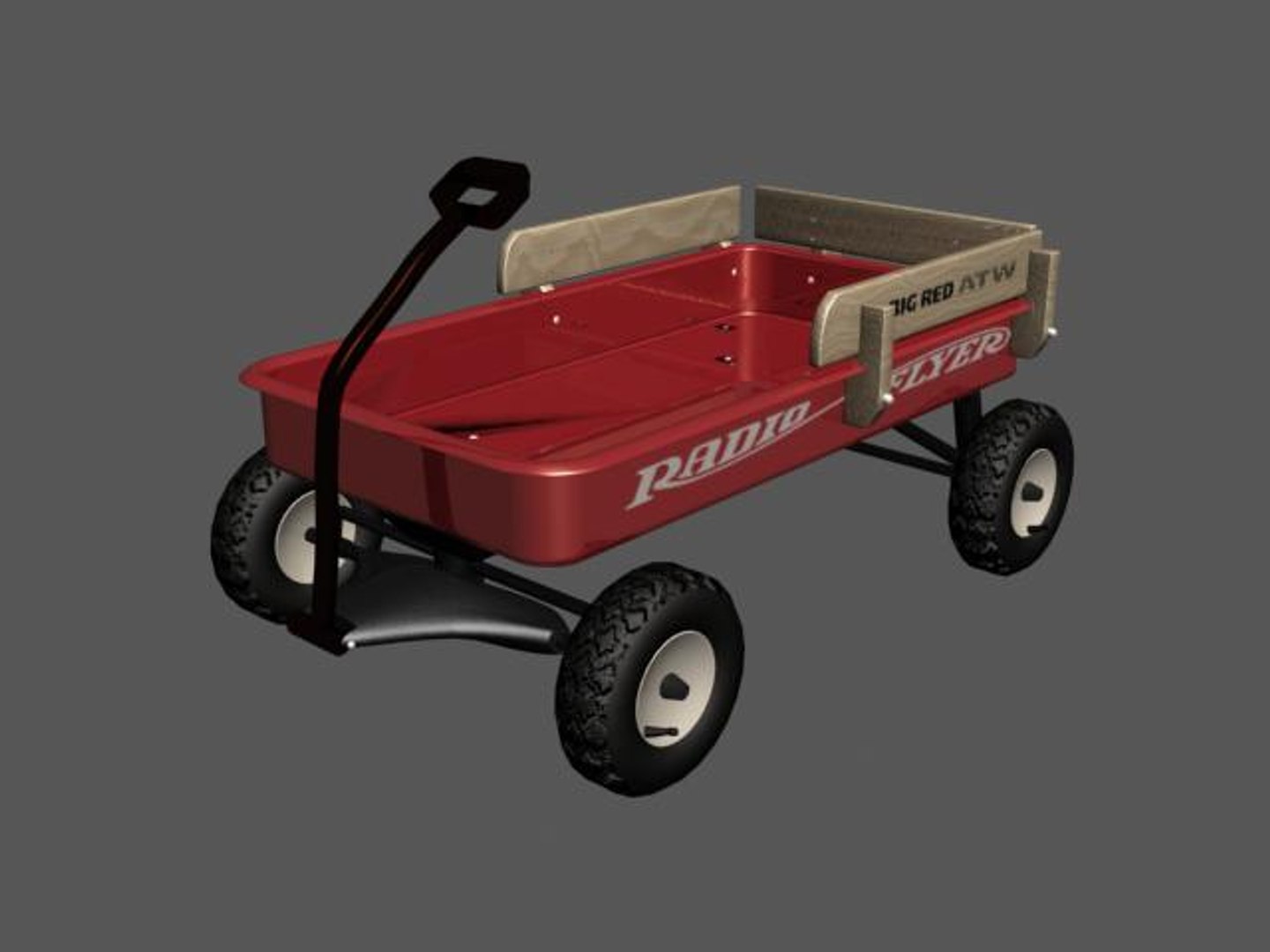 3d Wagon Radio Flyer Model