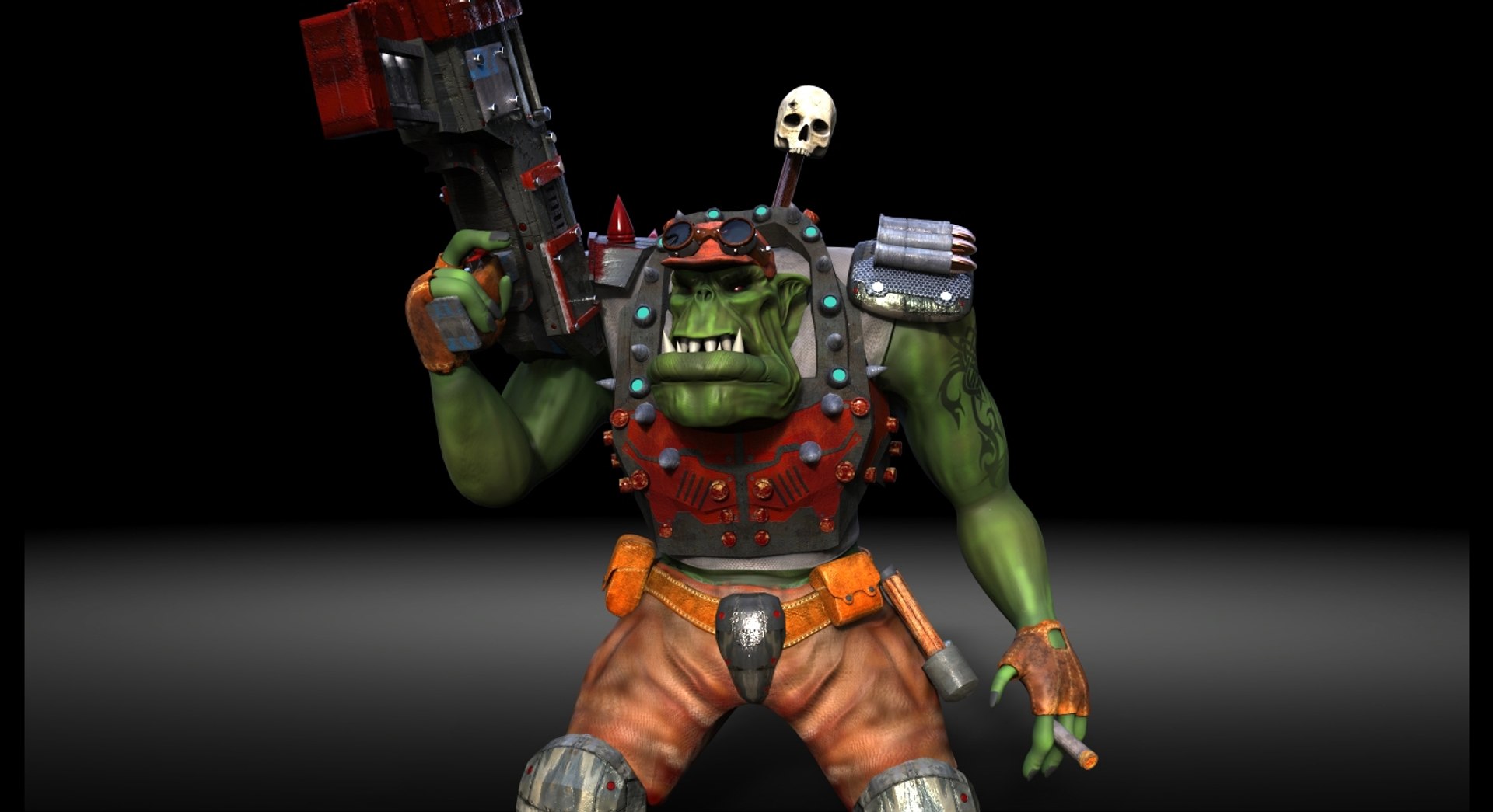character heavy 3d model