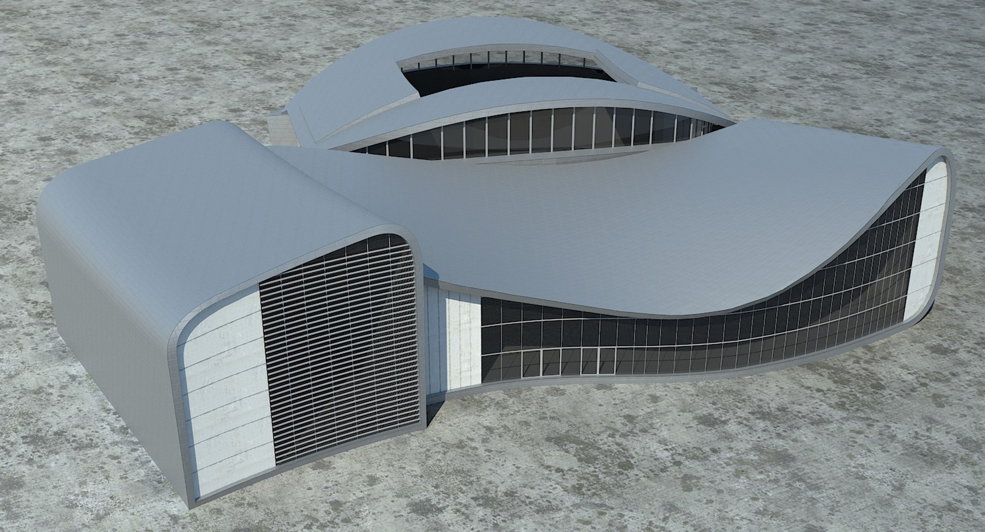 Sports Complex Model - TurboSquid 1246601