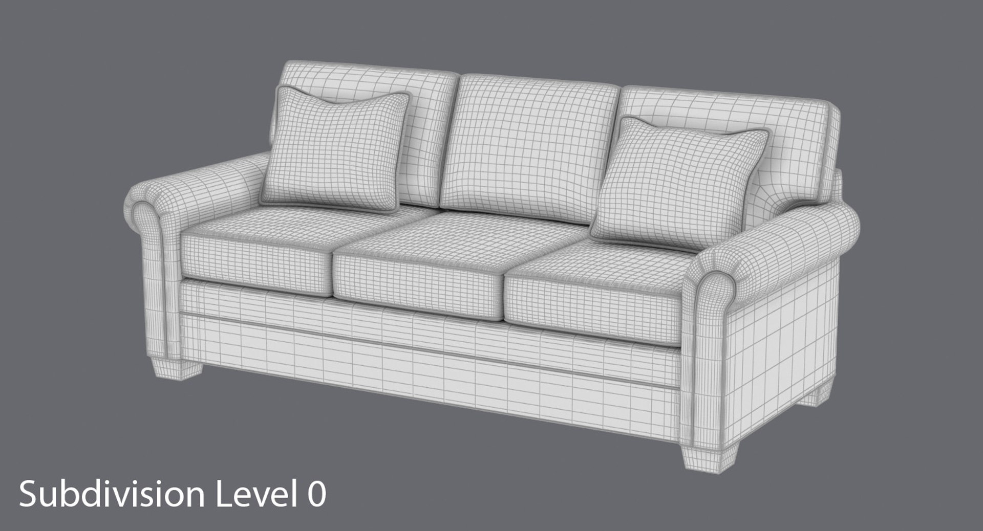 3D Classical-3-seater-sofa Model - TurboSquid 1270682