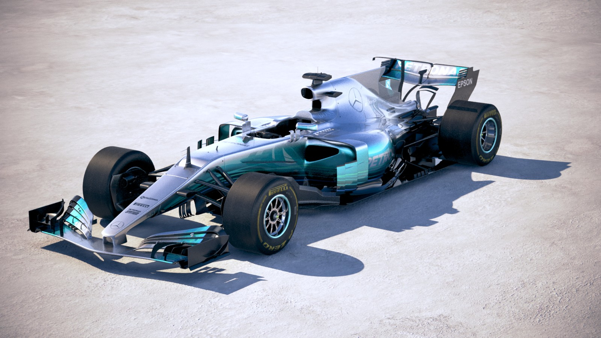 3D F1 Mercedes W08 - TurboSquid 1173746