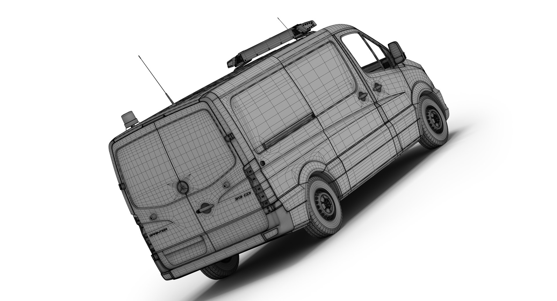 Mercedes-benz Sprinter German Police 3D Model - TurboSquid 1405939