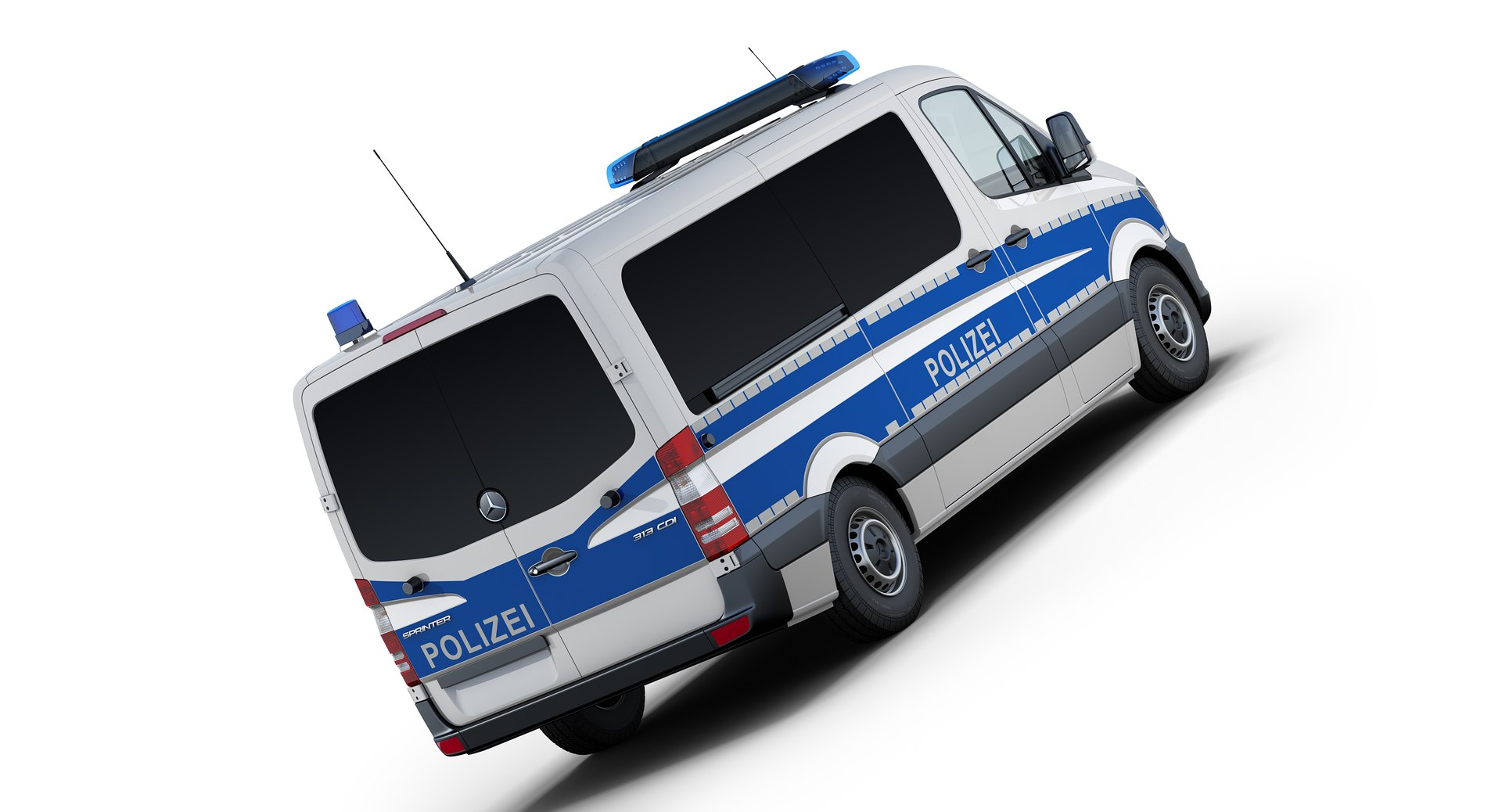 Mercedes-benz Sprinter German Police 3D Model - TurboSquid 1405939