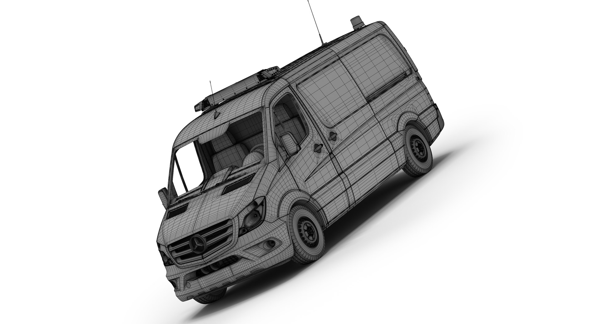 Mercedes-benz Sprinter German Police 3D Model - TurboSquid 1405939