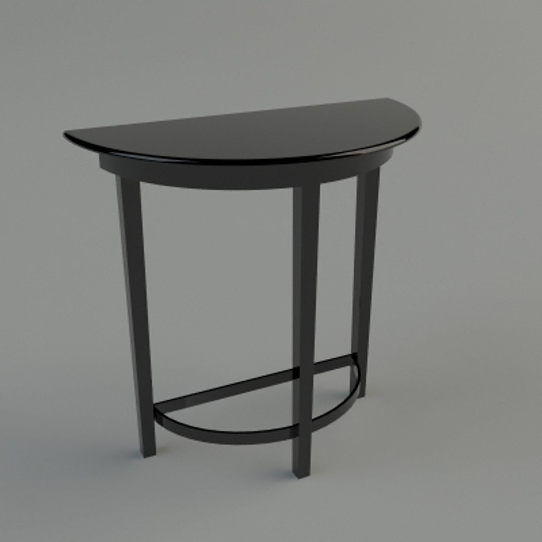 3d Hall Table - Materials Model