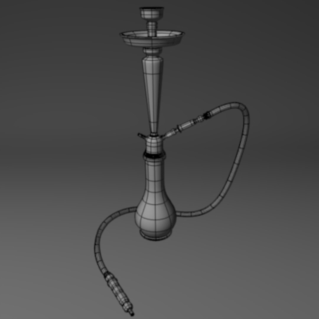 Shisha Waterpipe Water 3d Obj