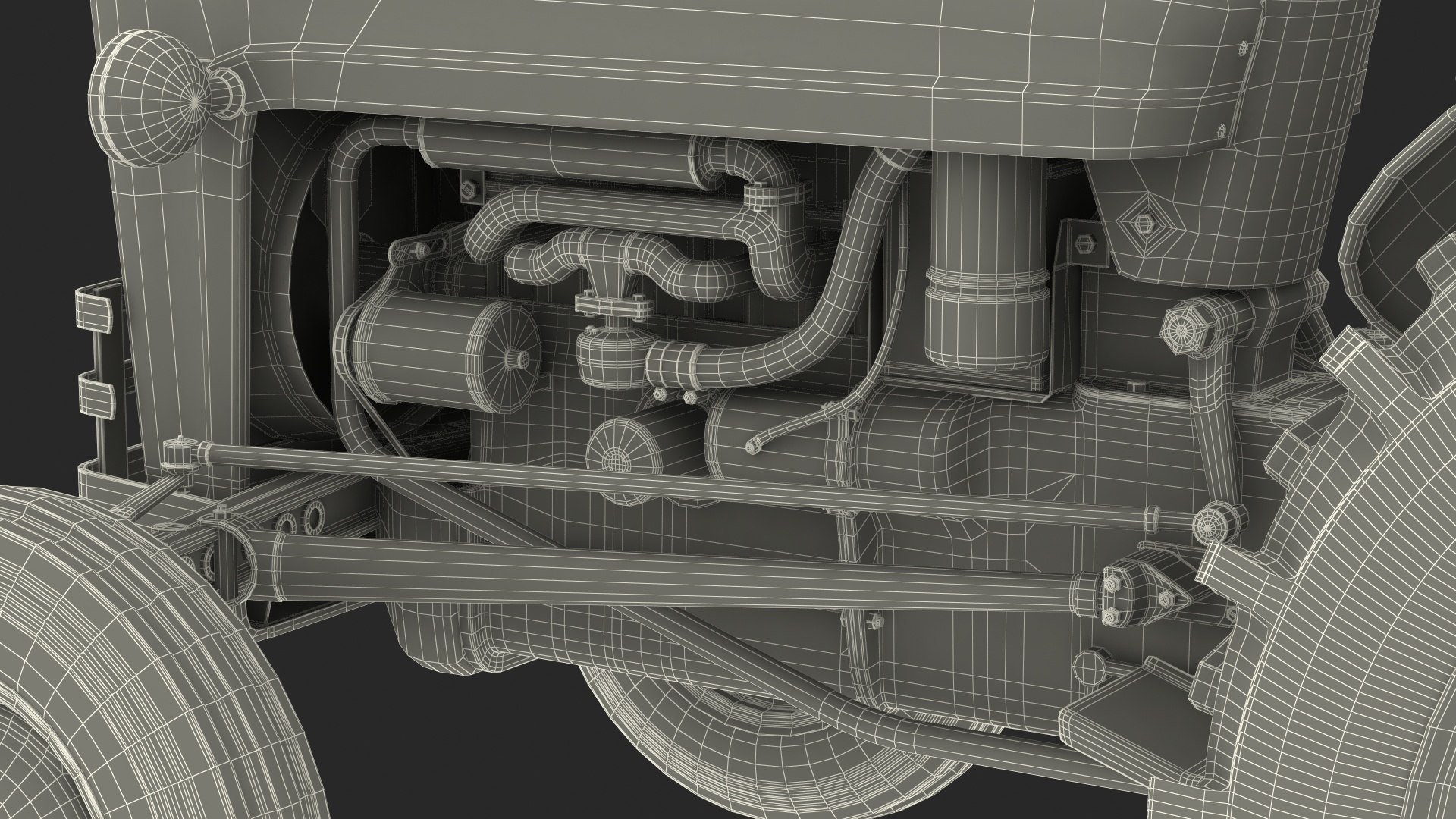 Restored Vintage Tractor Rigged 3D Model - TurboSquid 1567120