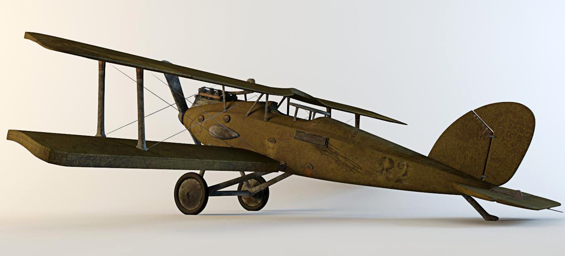 3d Max Airplane Ww1 Plane