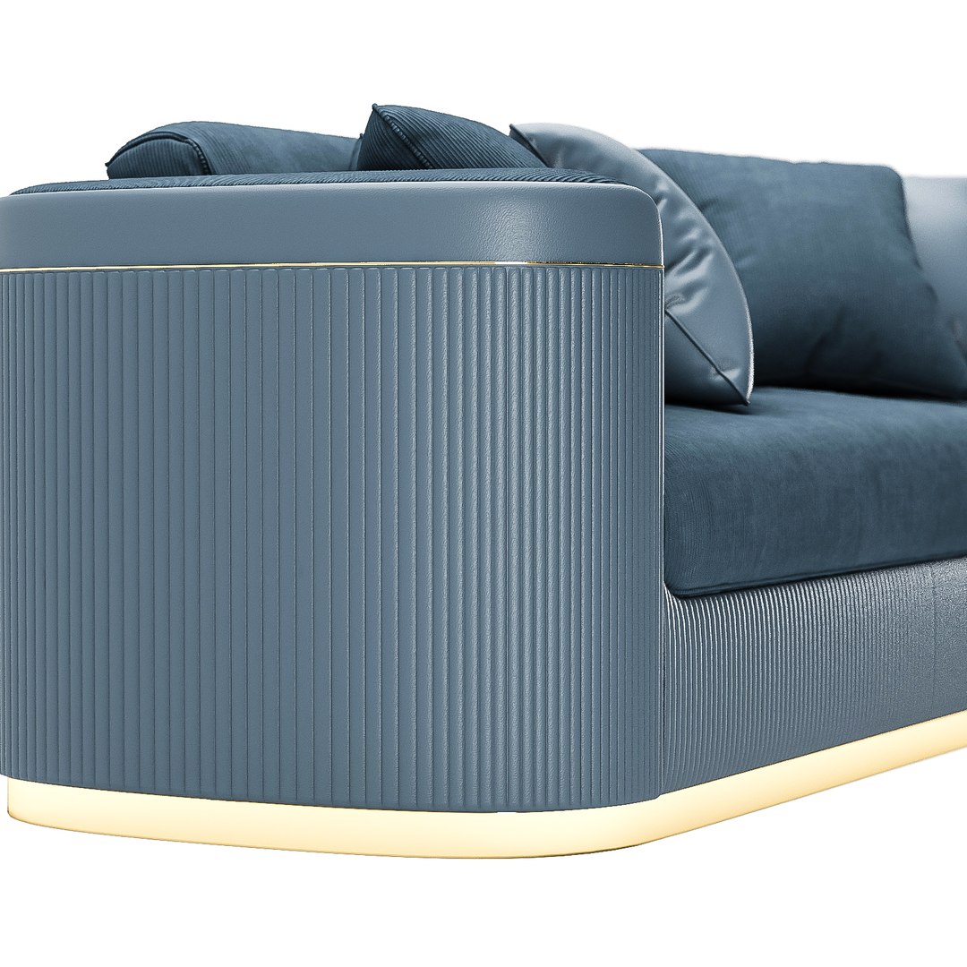 3D Model Volpi Augusta Sofa - TurboSquid 1536045