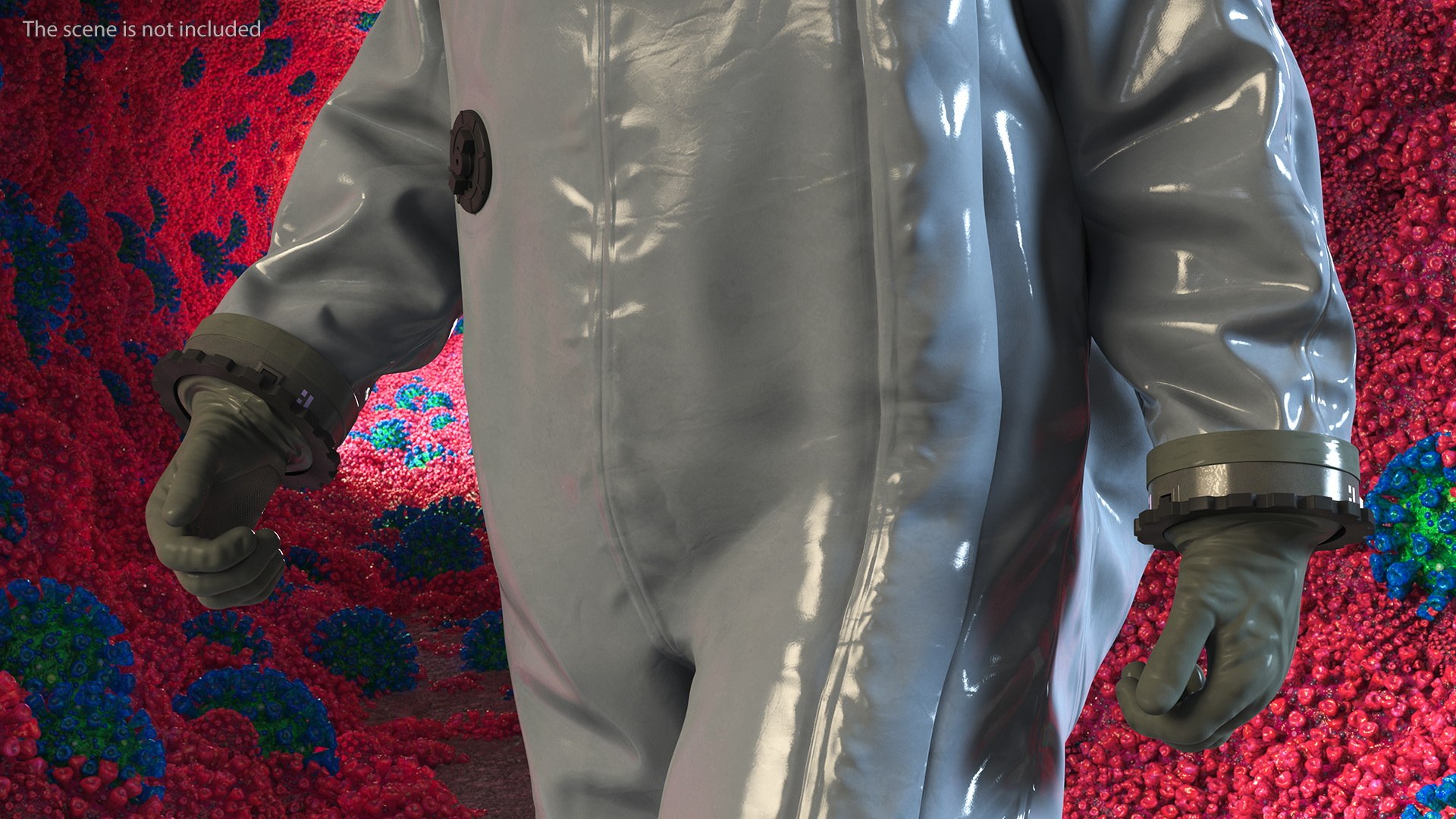 3D model Fully Encapsulating Chemical Protection Suit Rigged for Modo ...
