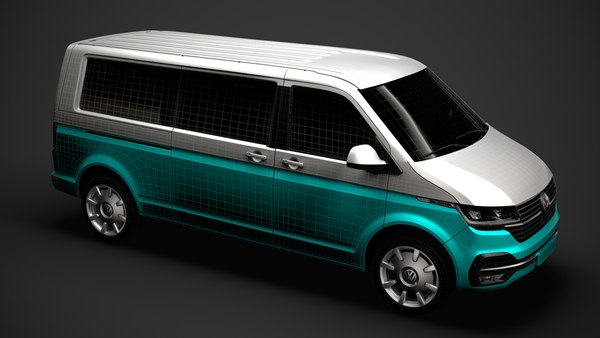 Multivan bulli lwb t6 3D model - TurboSquid 1492068