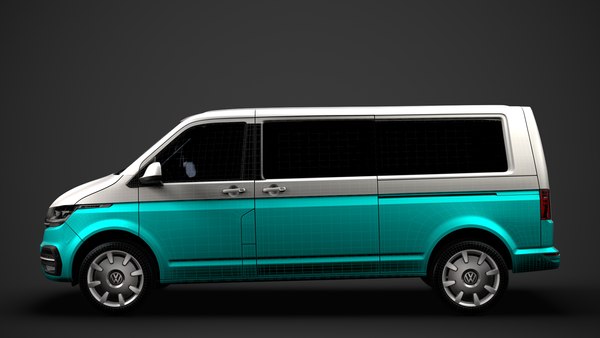 Multivan bulli lwb t6 3D model - TurboSquid 1492068