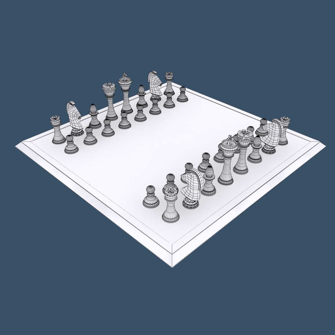 3d Model Chess Board