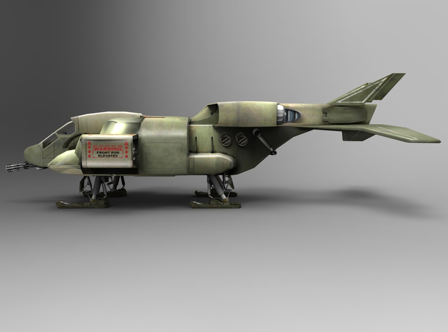 3d Aliens Dropship