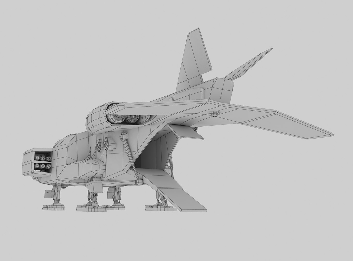 3d Aliens Dropship
