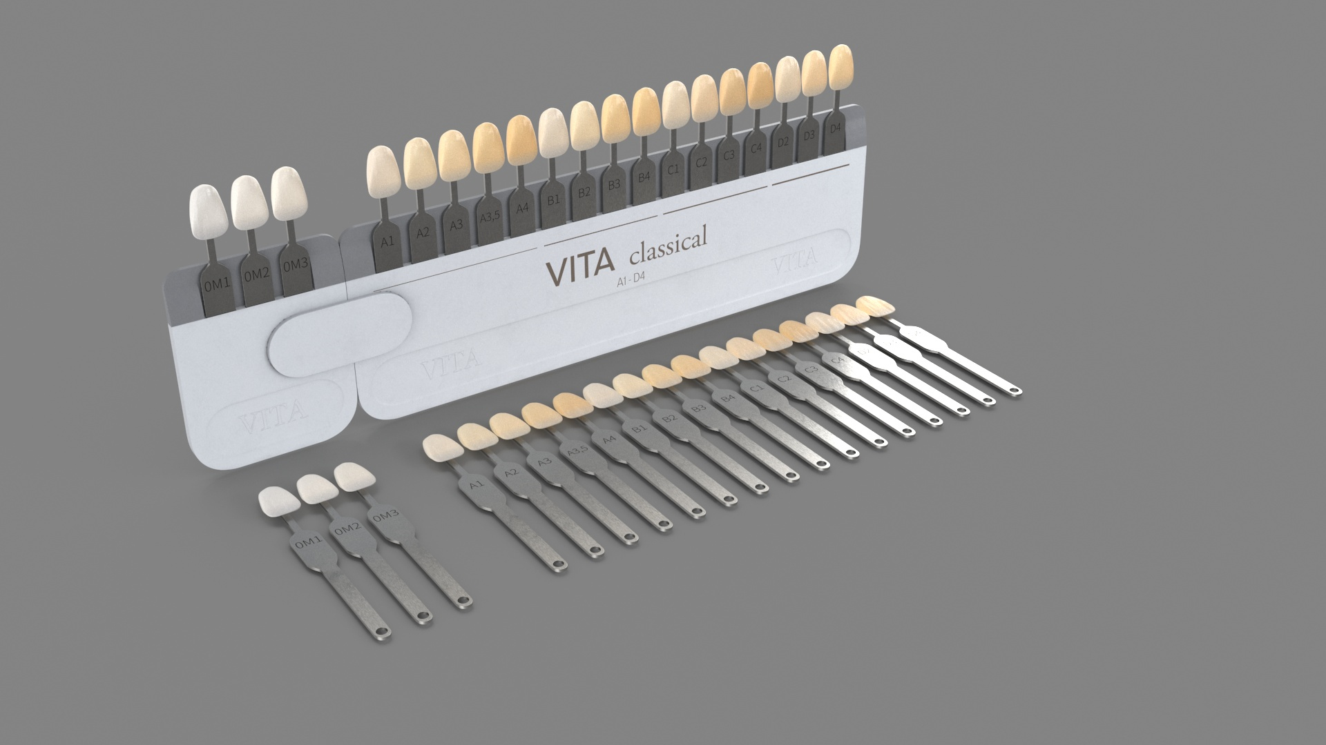 3D Model VITA Classical Dental Shade Guide - TurboSquid 2203525