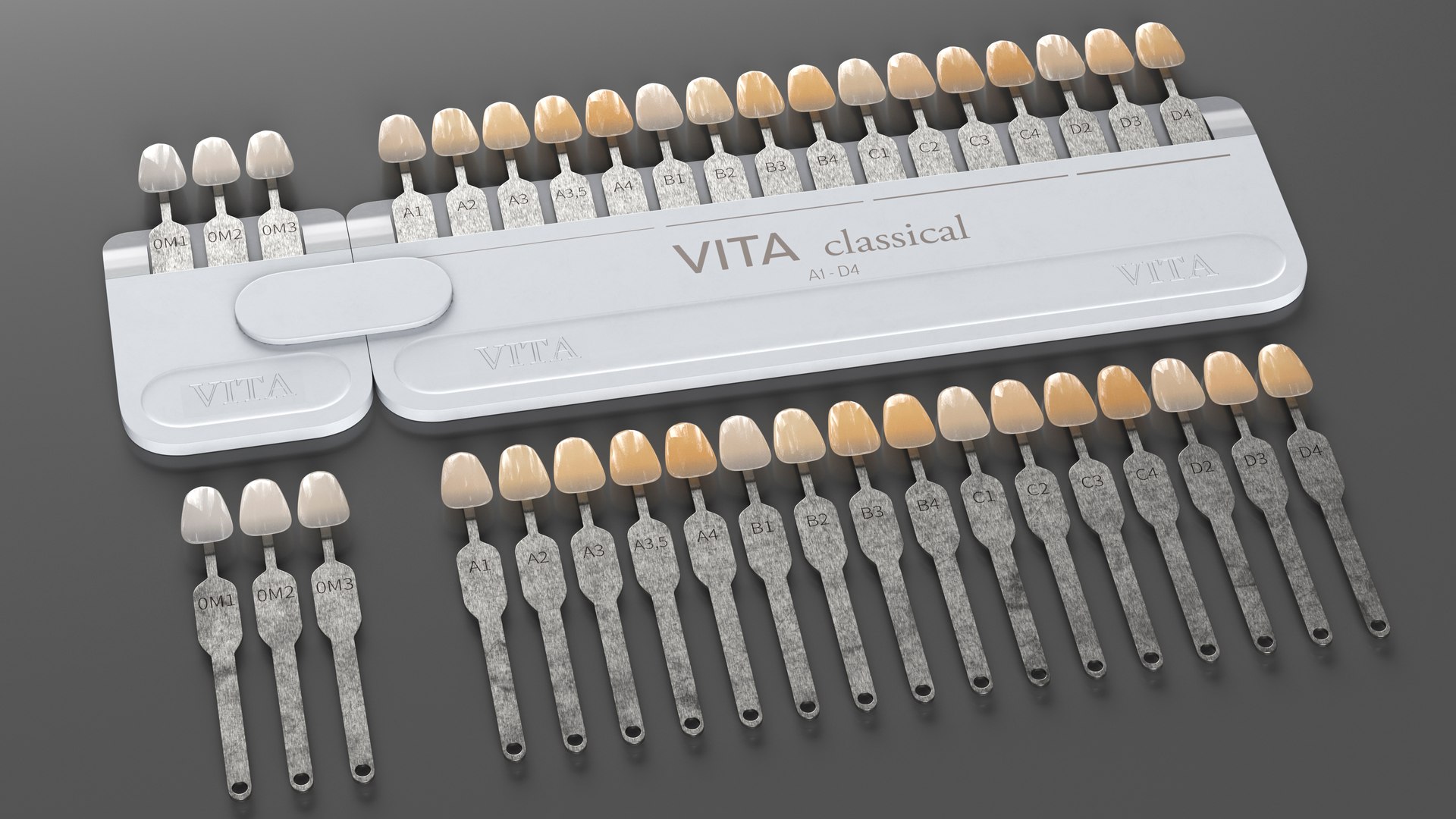 3D Model VITA Classical Dental Shade Guide - TurboSquid 2203525