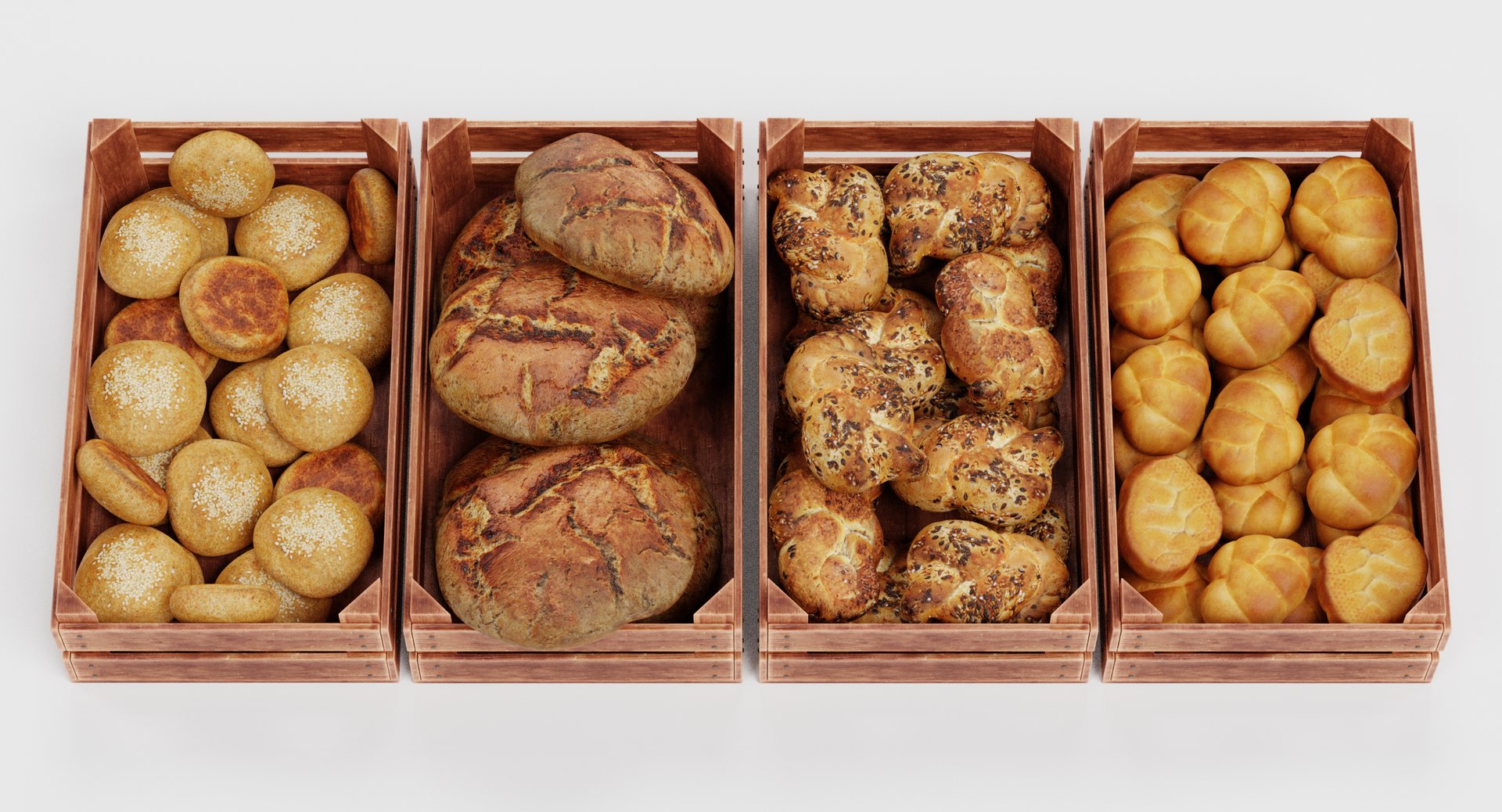 3D bakery set model - TurboSquid 1409758