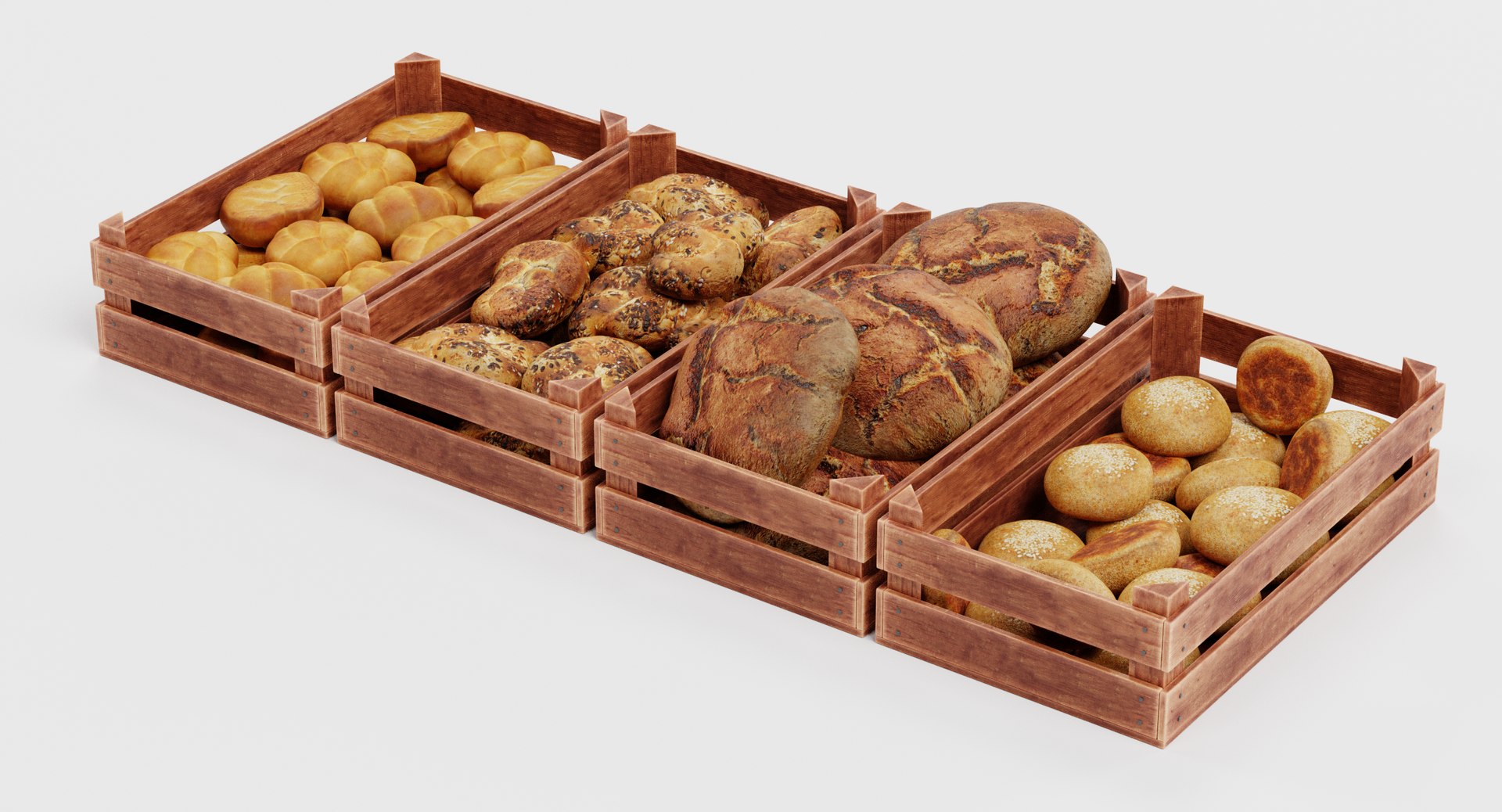 3D bakery set model - TurboSquid 1409758