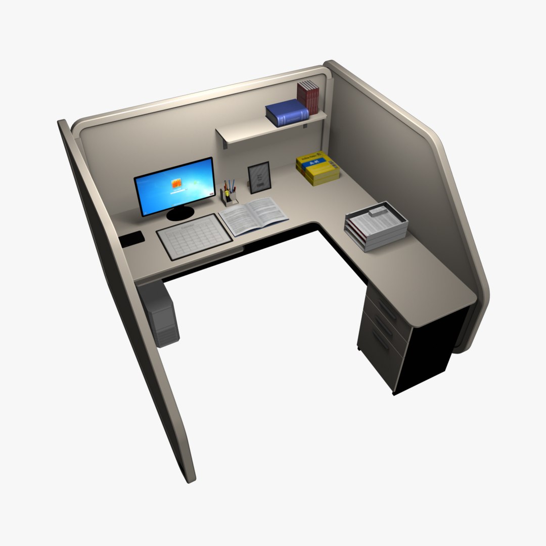 3d Model Office Cubicle
