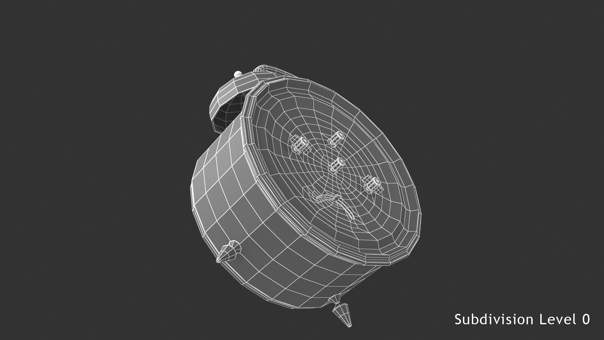 3D Alarm Clock Silver - TurboSquid 1635397