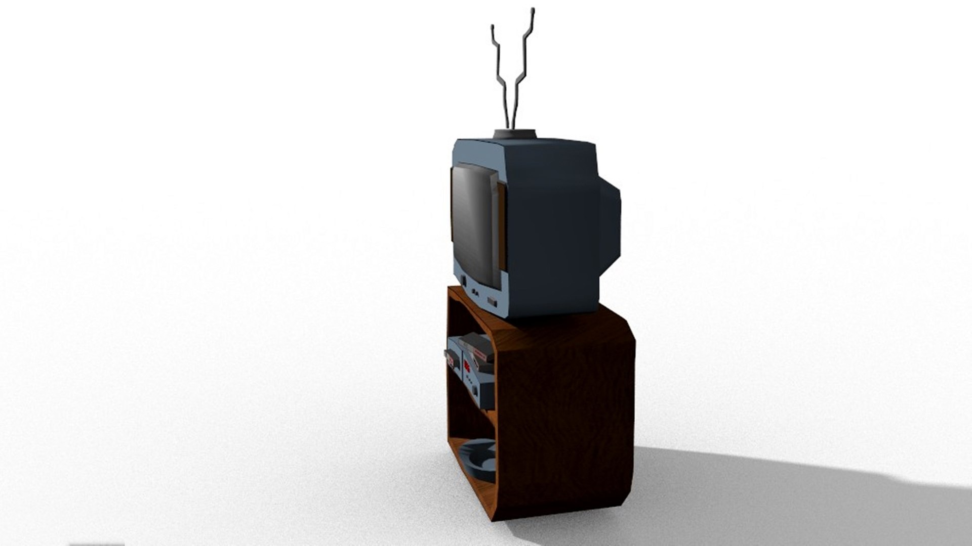 3D cartoon television tv set video - TurboSquid 2165229