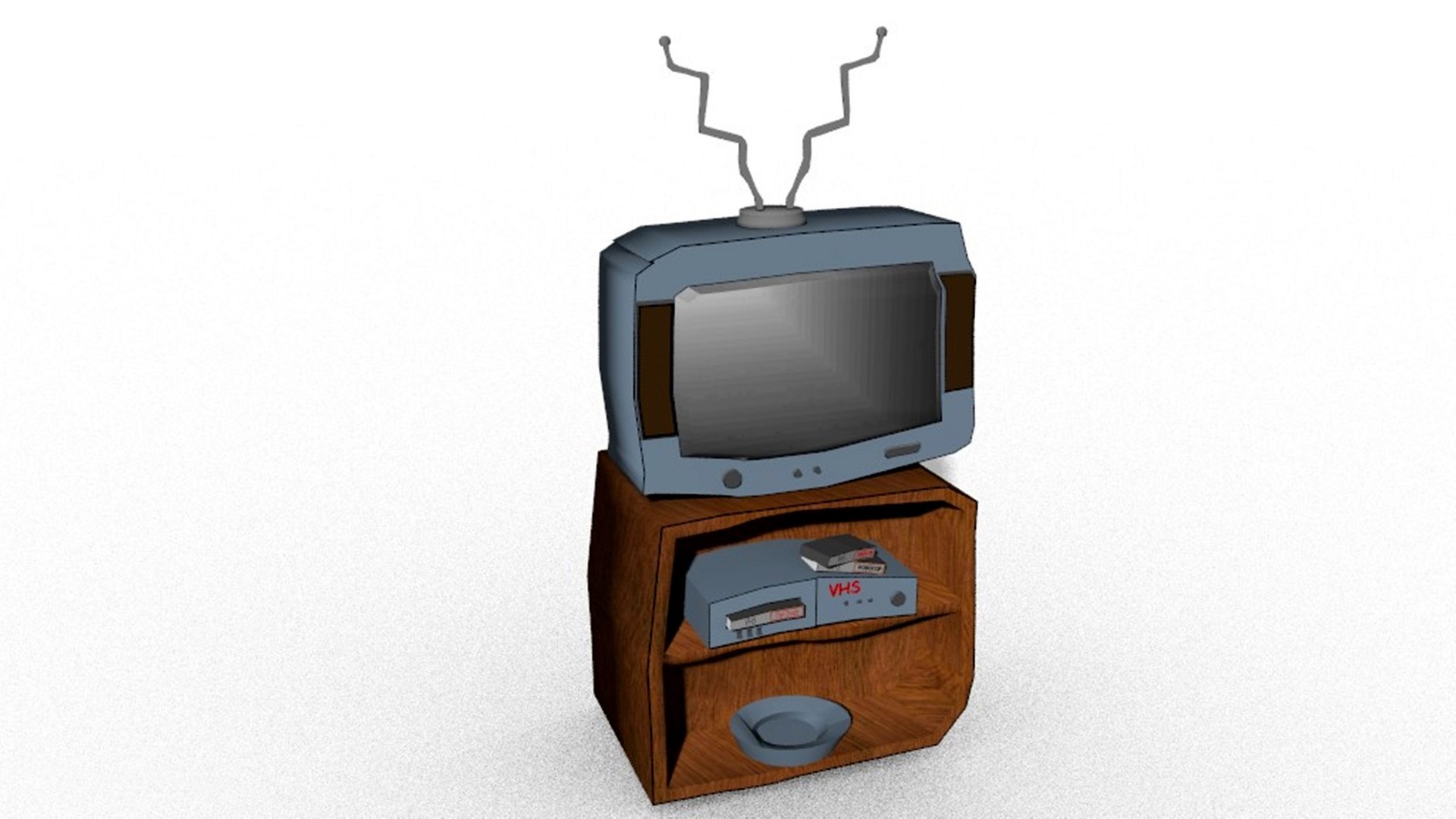 3D cartoon television tv set video - TurboSquid 2165229