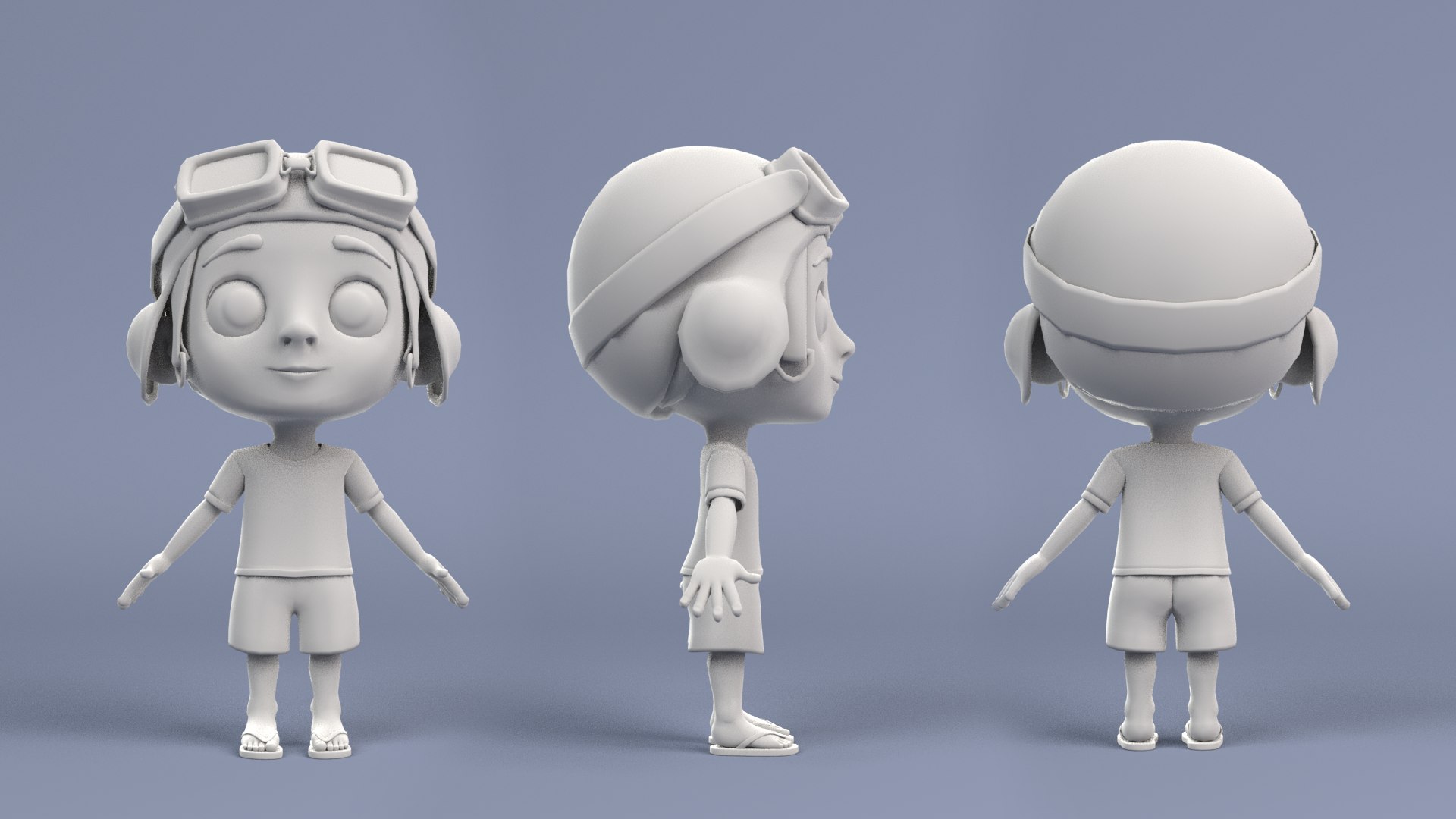 Rigged Low Poly Boy Cartoon Character With 20 Different Outfits 3D ...