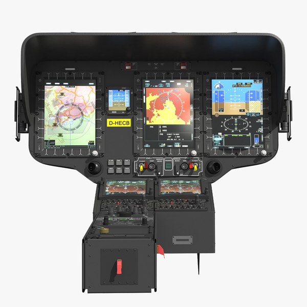 3D helicopter instrument control panel - TurboSquid 1339380