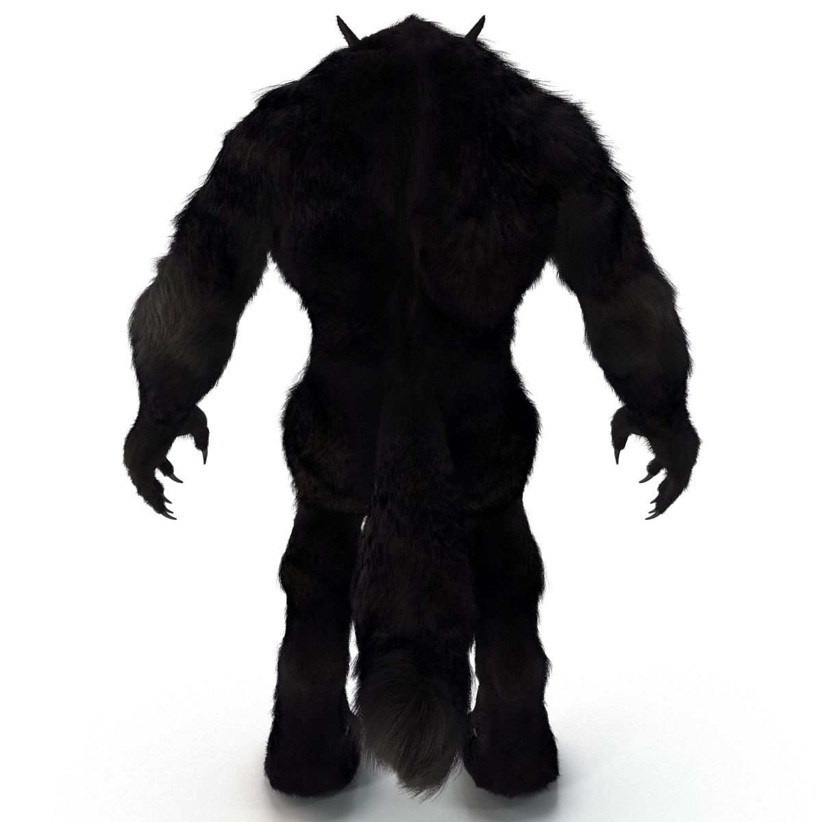 3d werewolf fur rigged