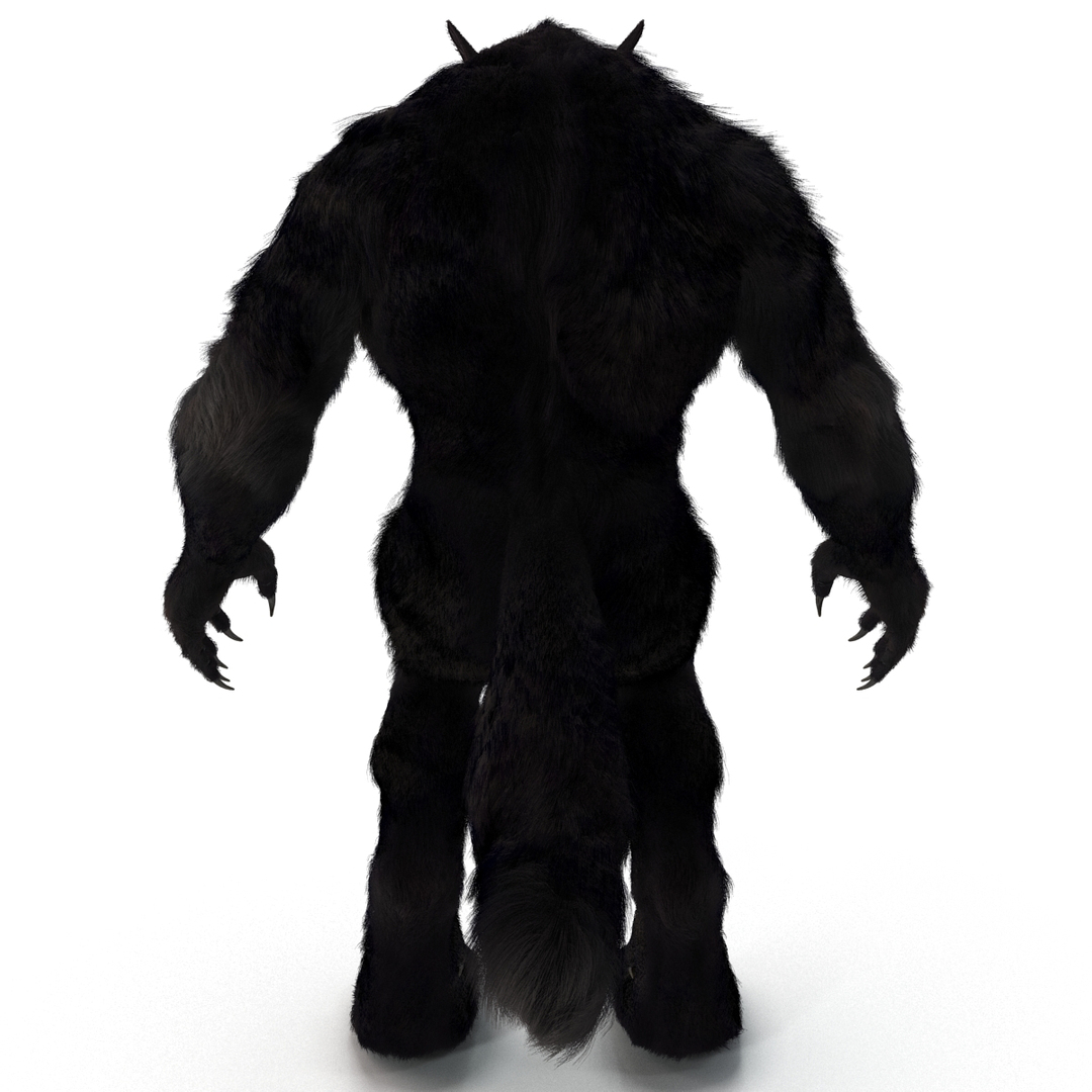 3d werewolf fur rigged
