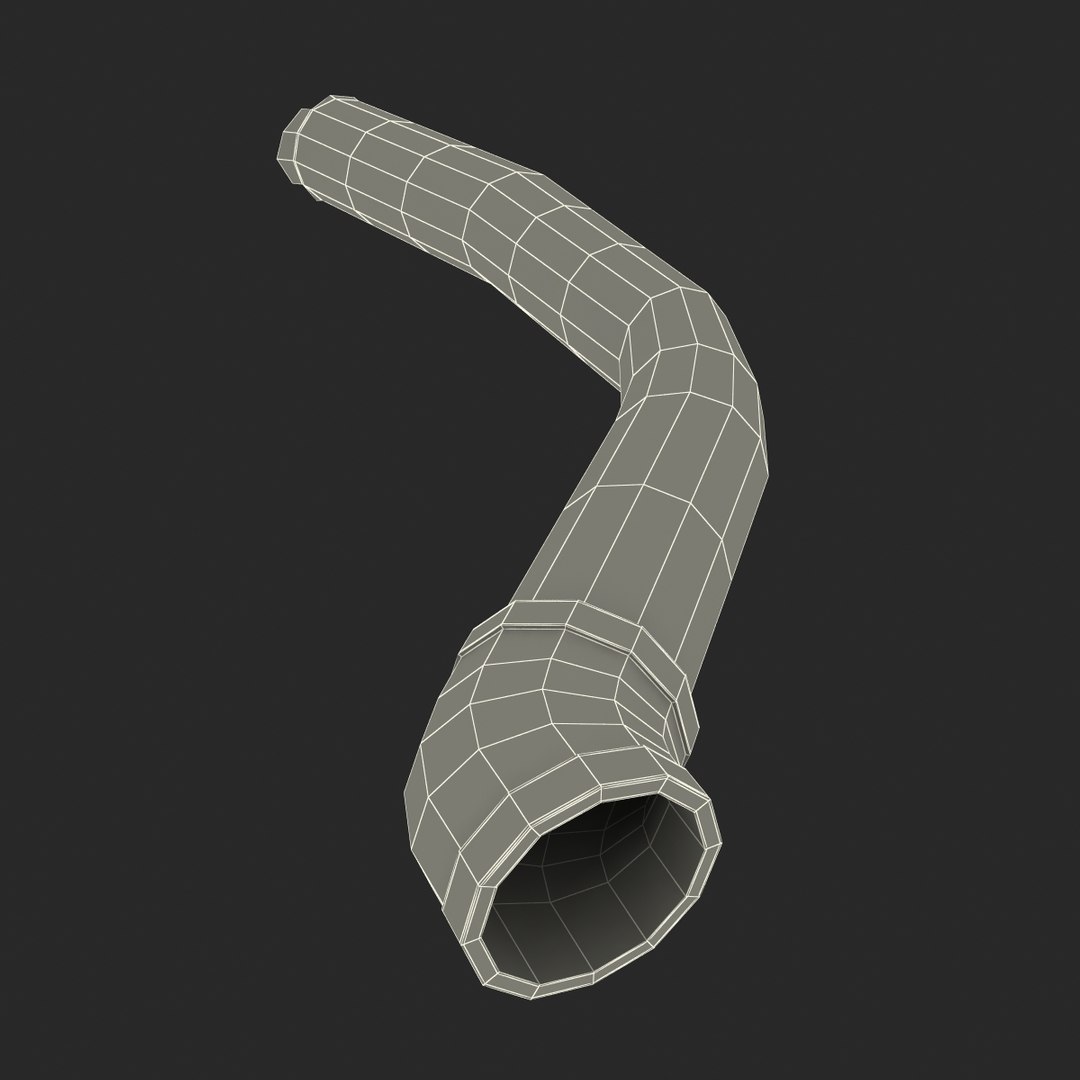 Broken Iron Pipe 12 3d Model