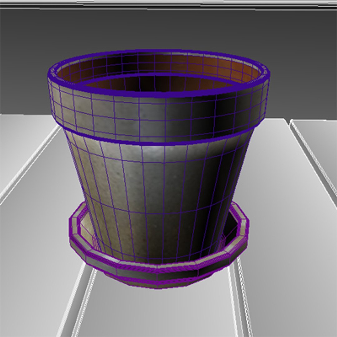 3ds Max Clay Pot