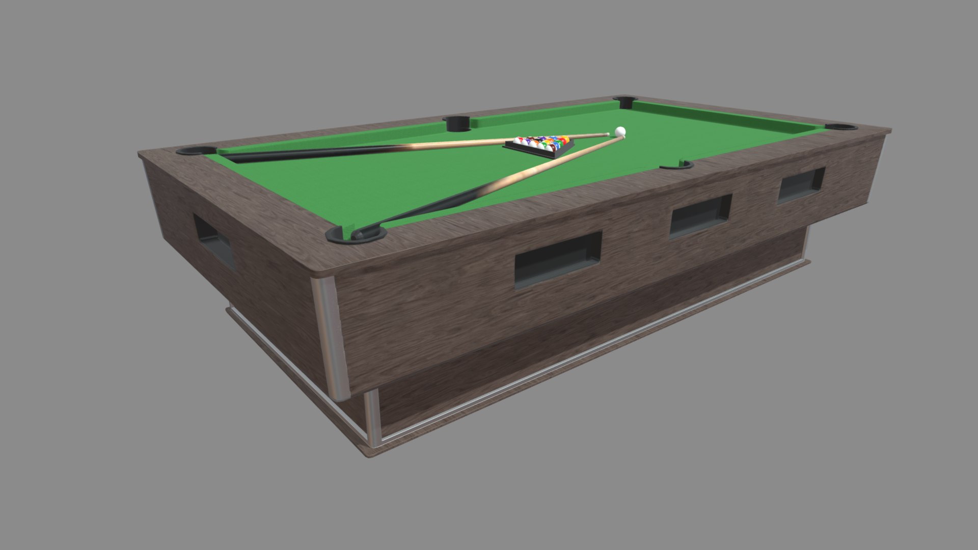 3D Pool Table Model - TurboSquid 2390877