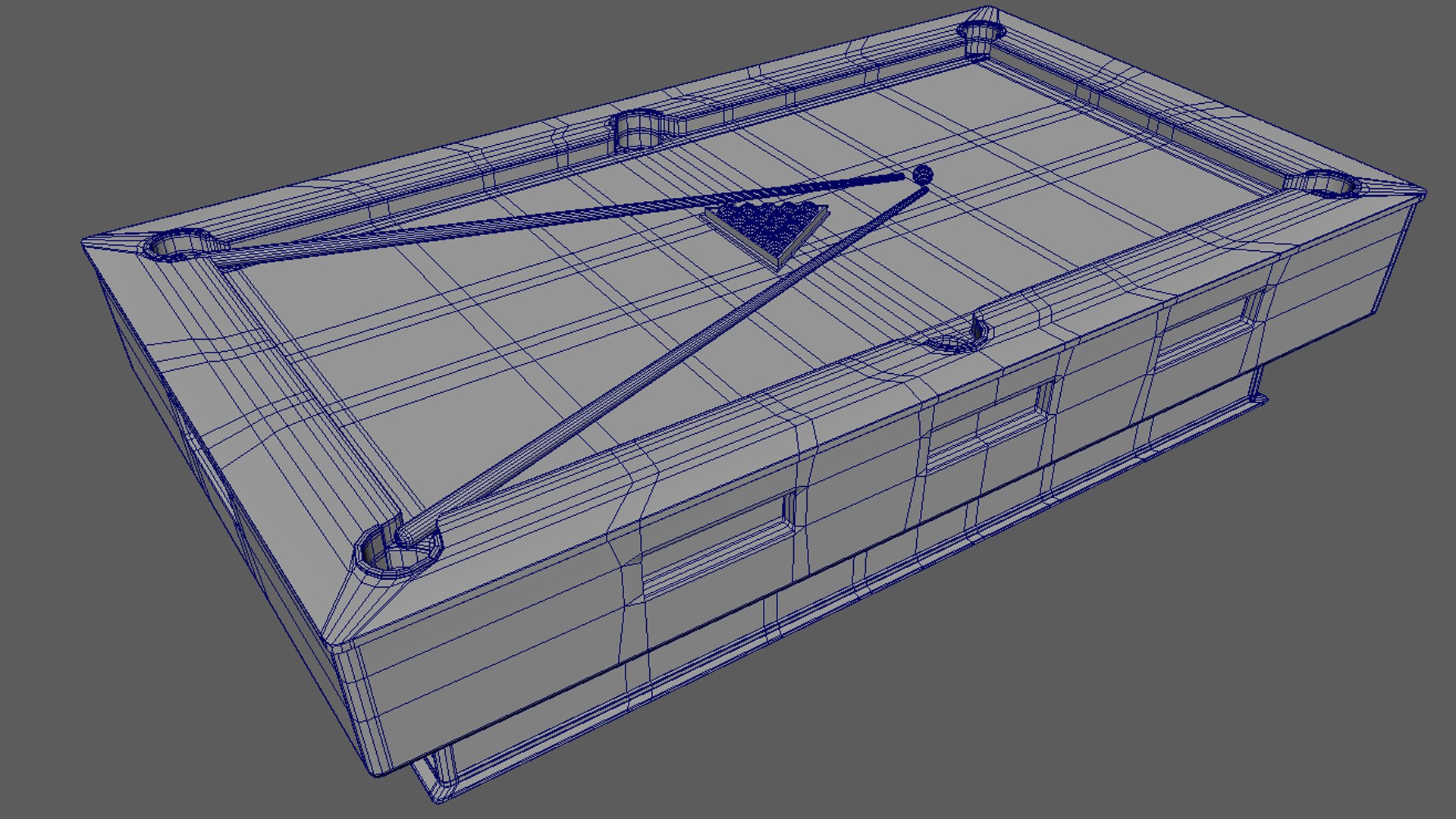 3D Pool Table Model - TurboSquid 2390877