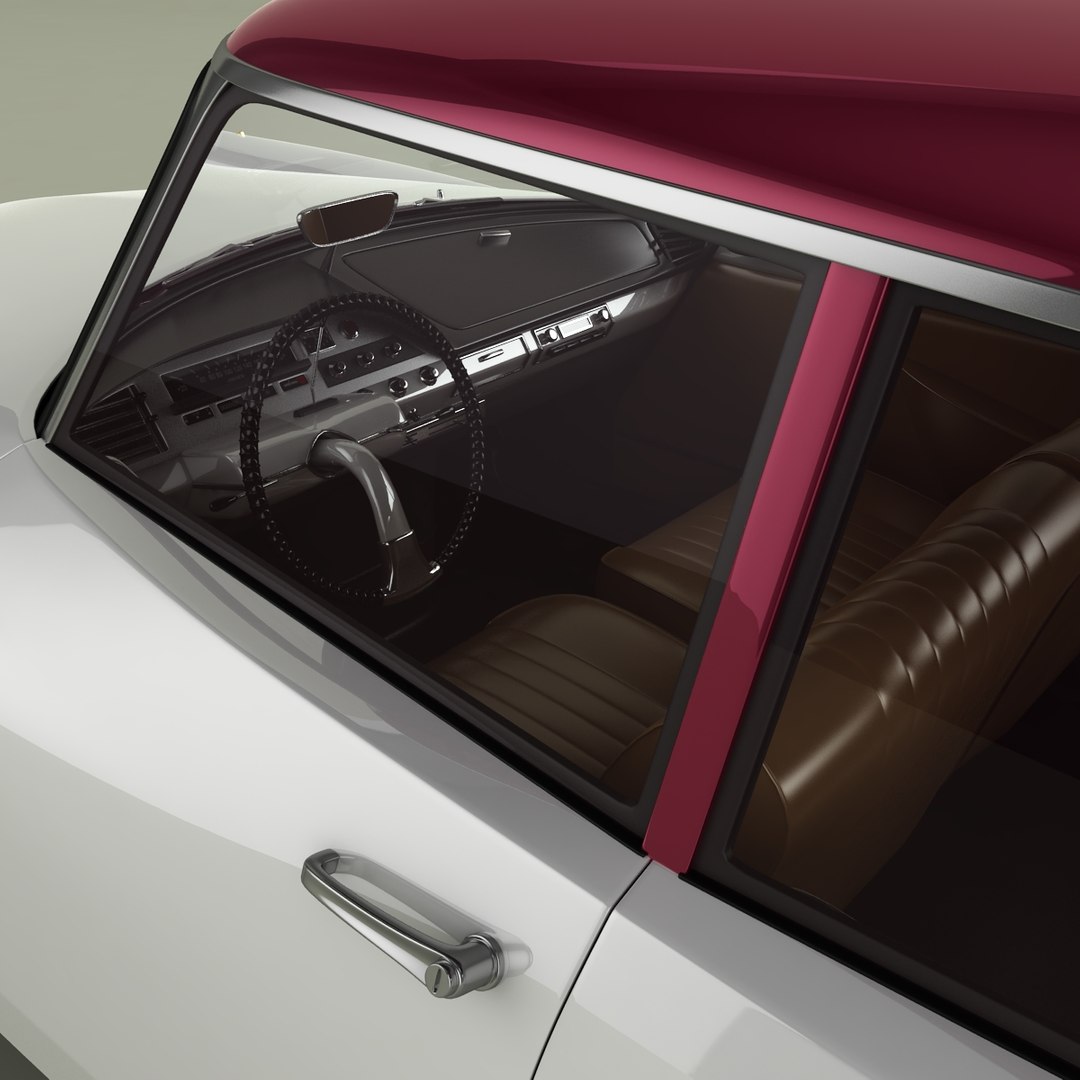 3d Model 1956 Citroen Ds 19