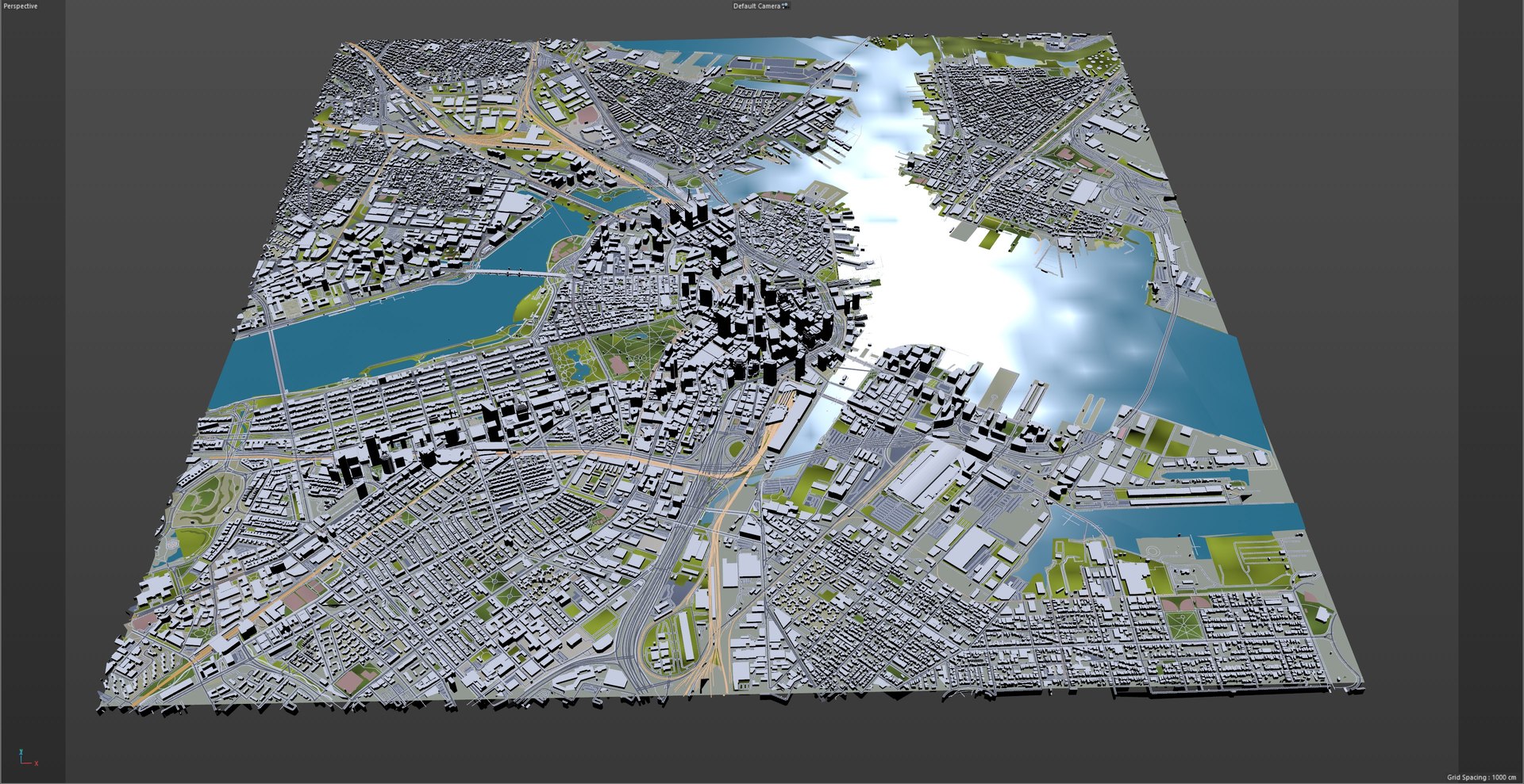 3D Model Boston Downtown Massachusetts USA - TurboSquid 1988433