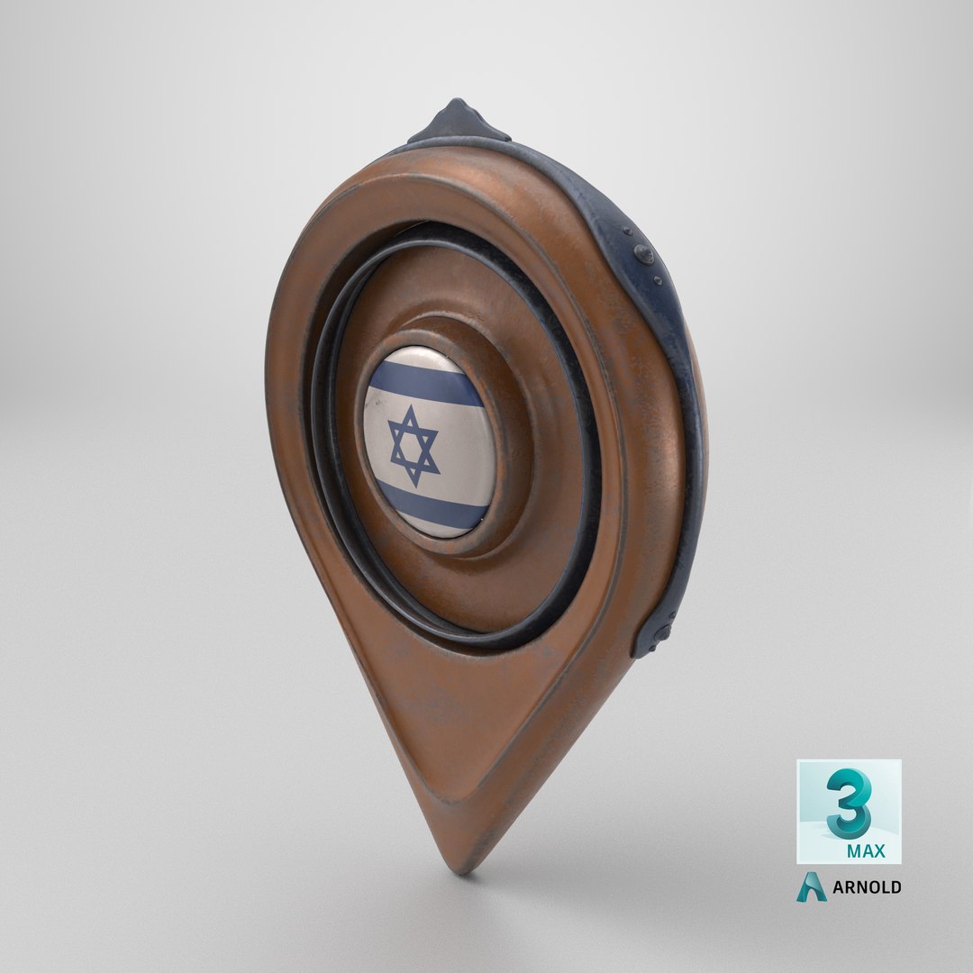 3D Israel Flag Icon - TurboSquid 2063152