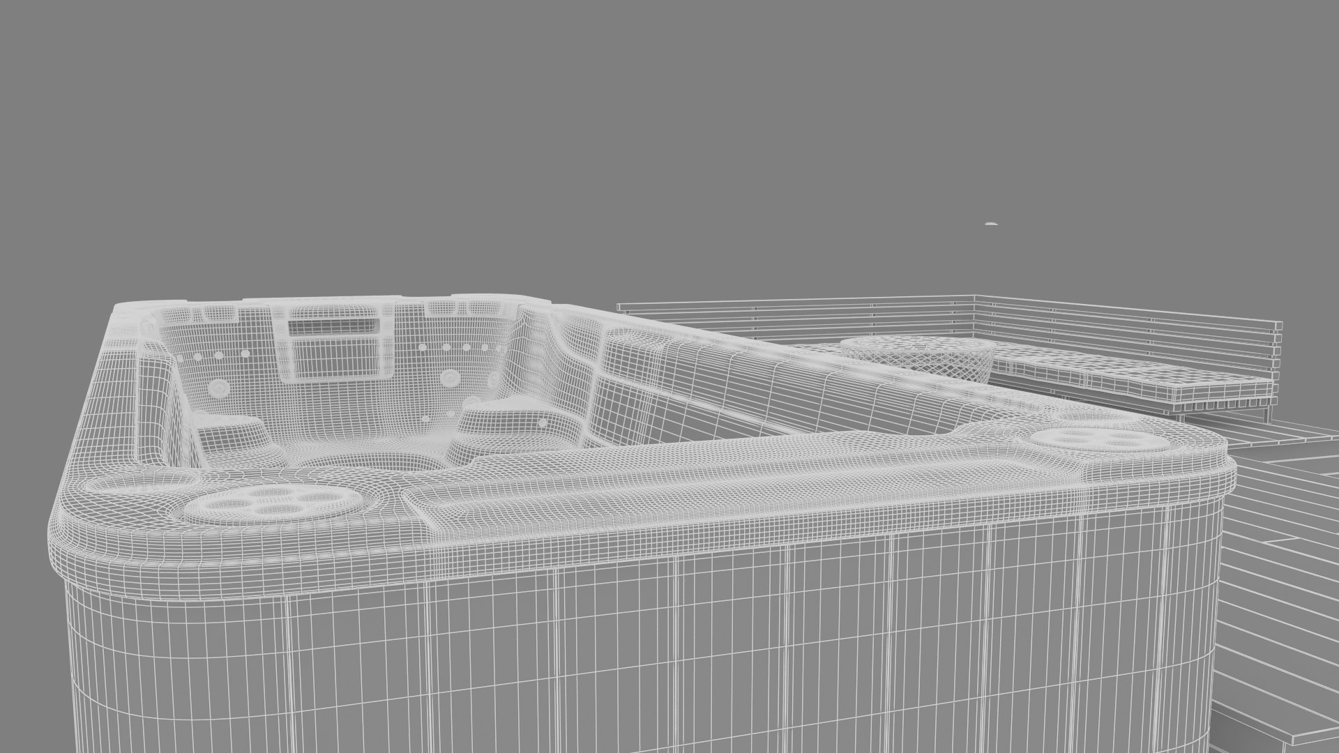 Swimspa And Terrace 3D Model - TurboSquid 2114907